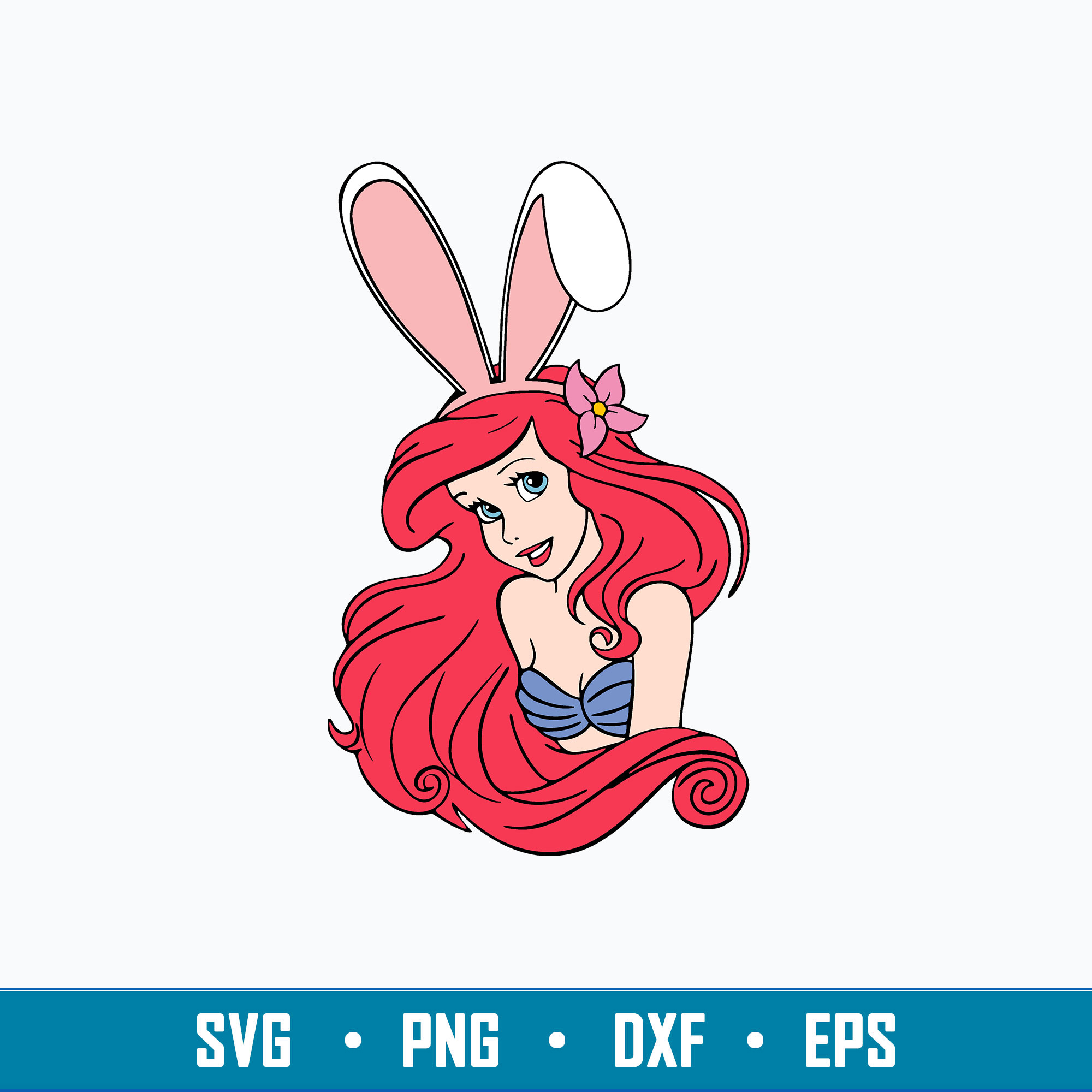 Little Mermaid Easter Svg, Mermaid Svg, Png Dxf Eps File | Inspire Uplift