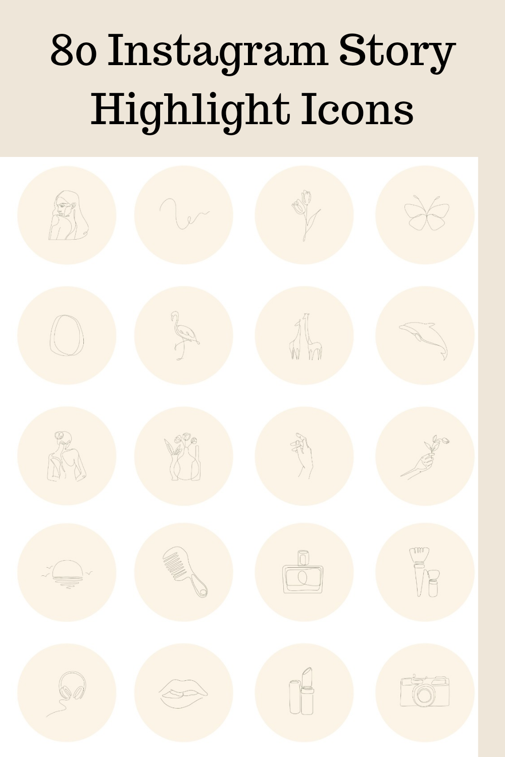 80 Sketch Instagram Highlight Icons. Hand Drawn Instagram Hi - Inspire ...