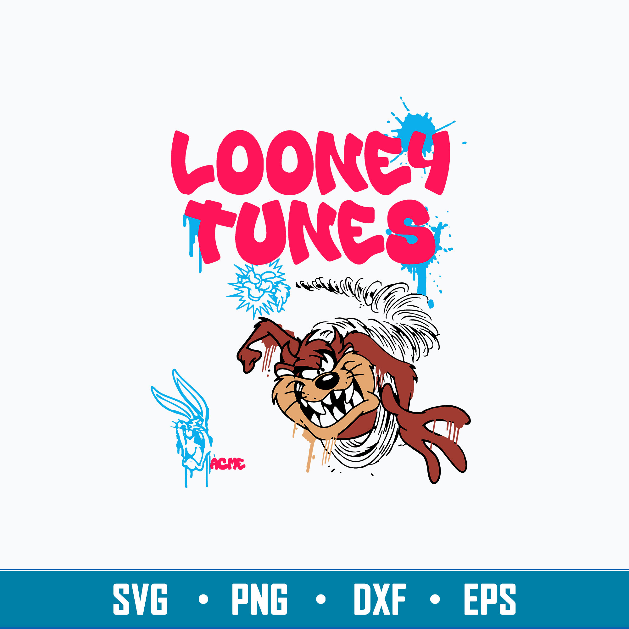 Looney Tunes Taz Svg, Taz Svg, Png Dxf Eps File | Inspire Uplift