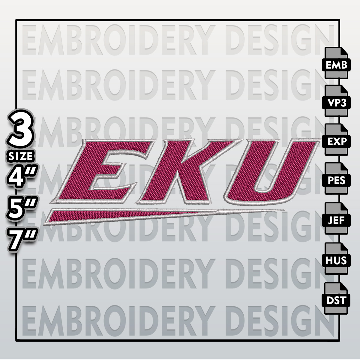 Eastern Kentucky Colonels Embroidery Designs, NCAA Logo Embr | Inspire ...