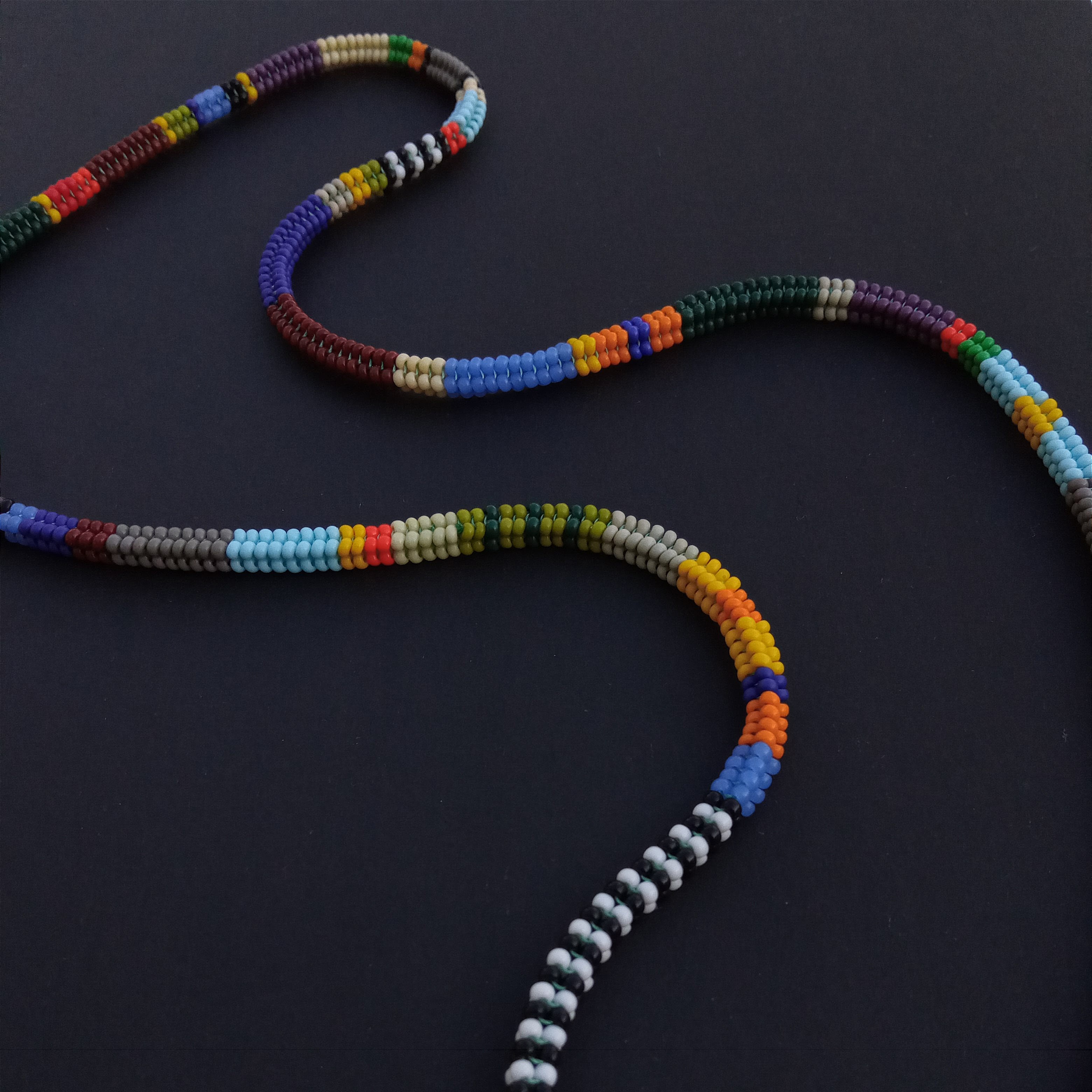 Bohemian beaded men's necklace handmade | Inspire Uplift