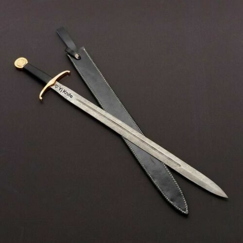 Handmade Damascus Steel Battle Ready Combat Fantasy Swords - Inspire Uplift