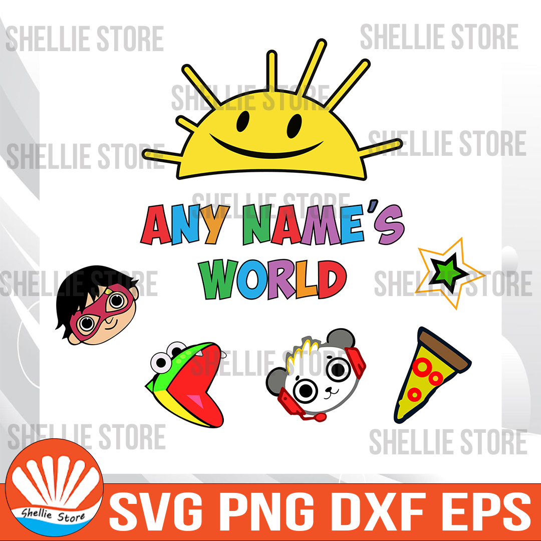 Customizable Ryan's world svg, Ryan's world cartoon svg,Cric | Inspire ...