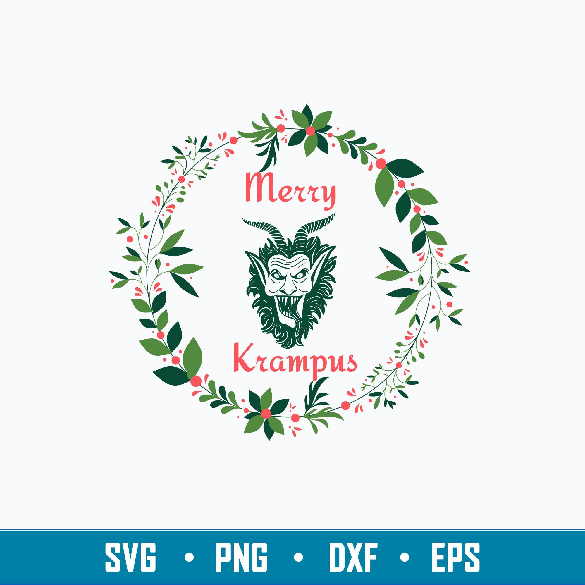 Merry Krampus Svg, Krampus Svg, christmas Svg, Png Dxf Eps F - Inspire ...