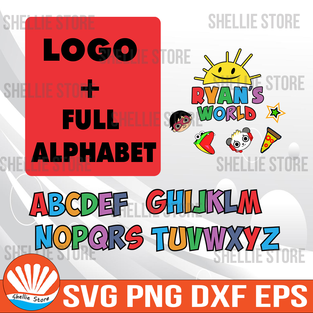 Alphabet with character Ryan's world svg, Cricut, svg files, | Inspire ...