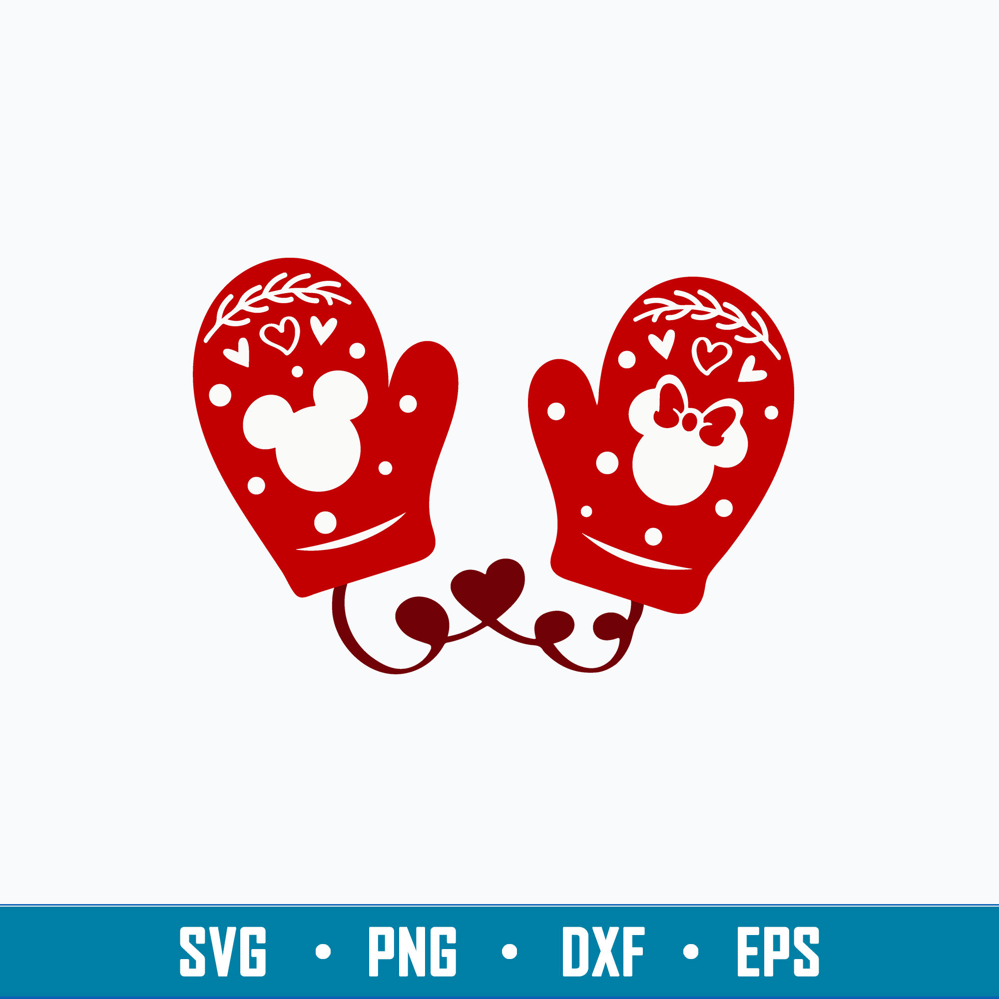 Mittens with Mouse Heads Svg, Mickey And Minie Svg, Disney S | Inspire ...