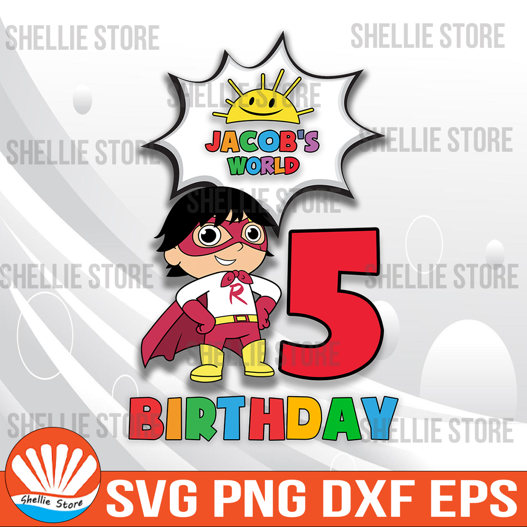 Birthday Boy Jacob 5 th svg, birthday svg, Cricut, svg files | Inspire ...