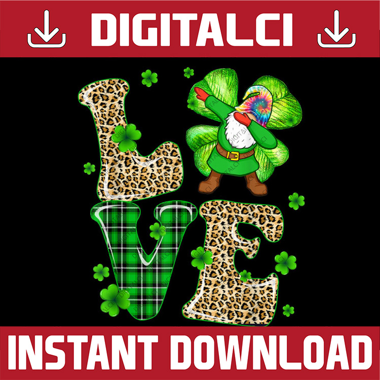 Leopard LOVE Gnomes Irish Shamrock Saint Patricks Day 2022 P | Inspire ...