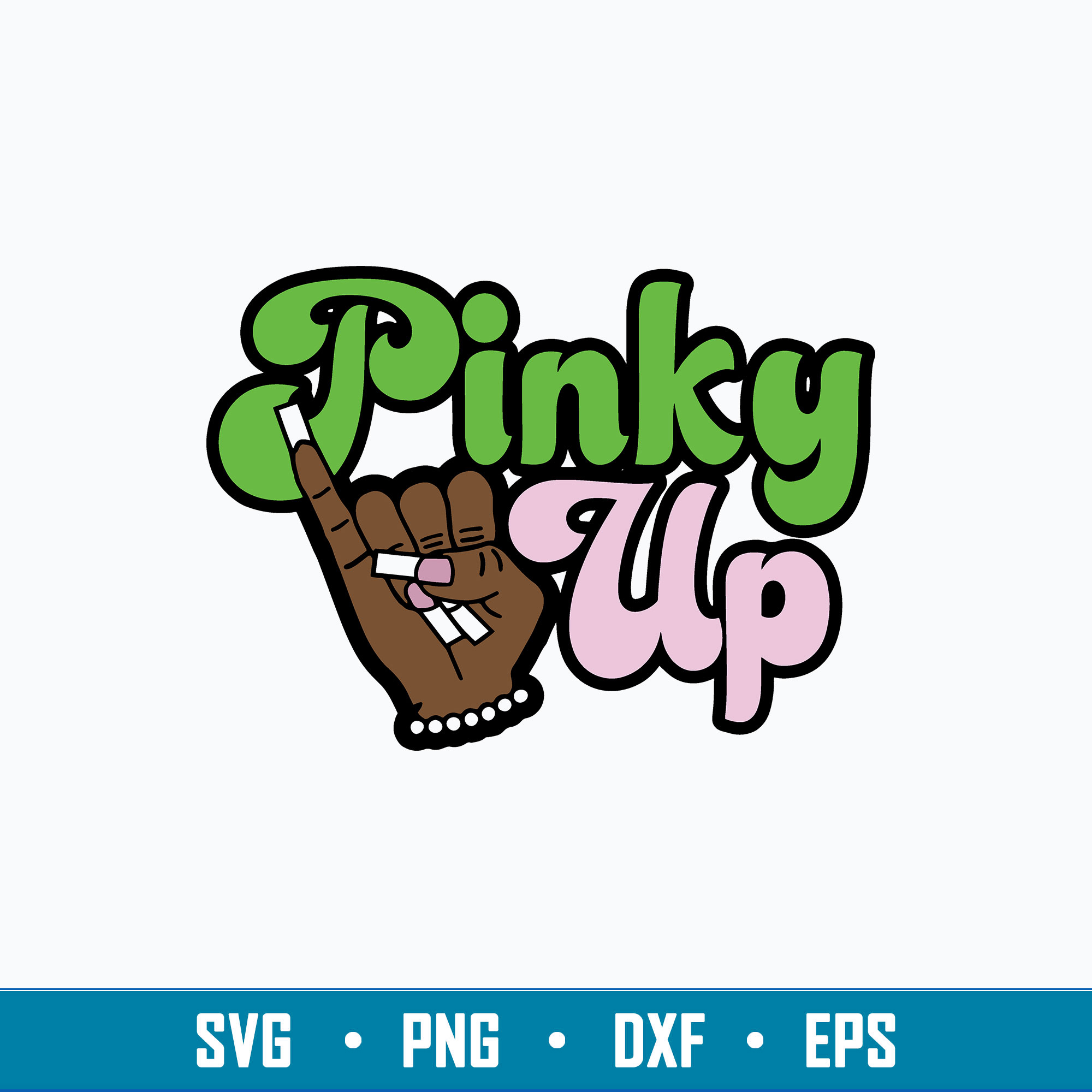Pinky Up AKA inspired Greek Sorority Svg, Png Dxf Eps File | Inspire Uplift
