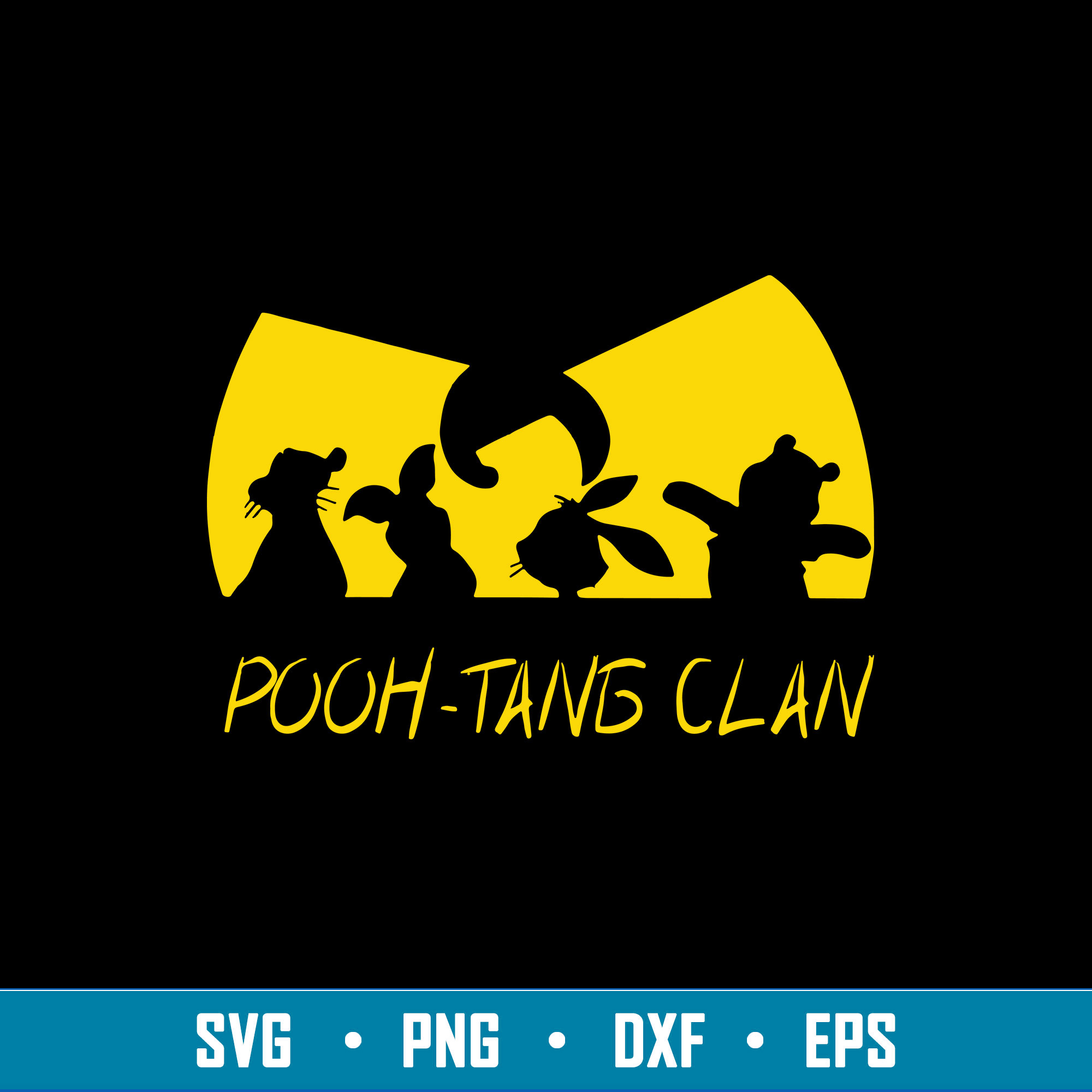 Pooh Tang Clan Svg, Winie The Pooh Svg, Cartoon Svg, Png Dxf | Inspire ...