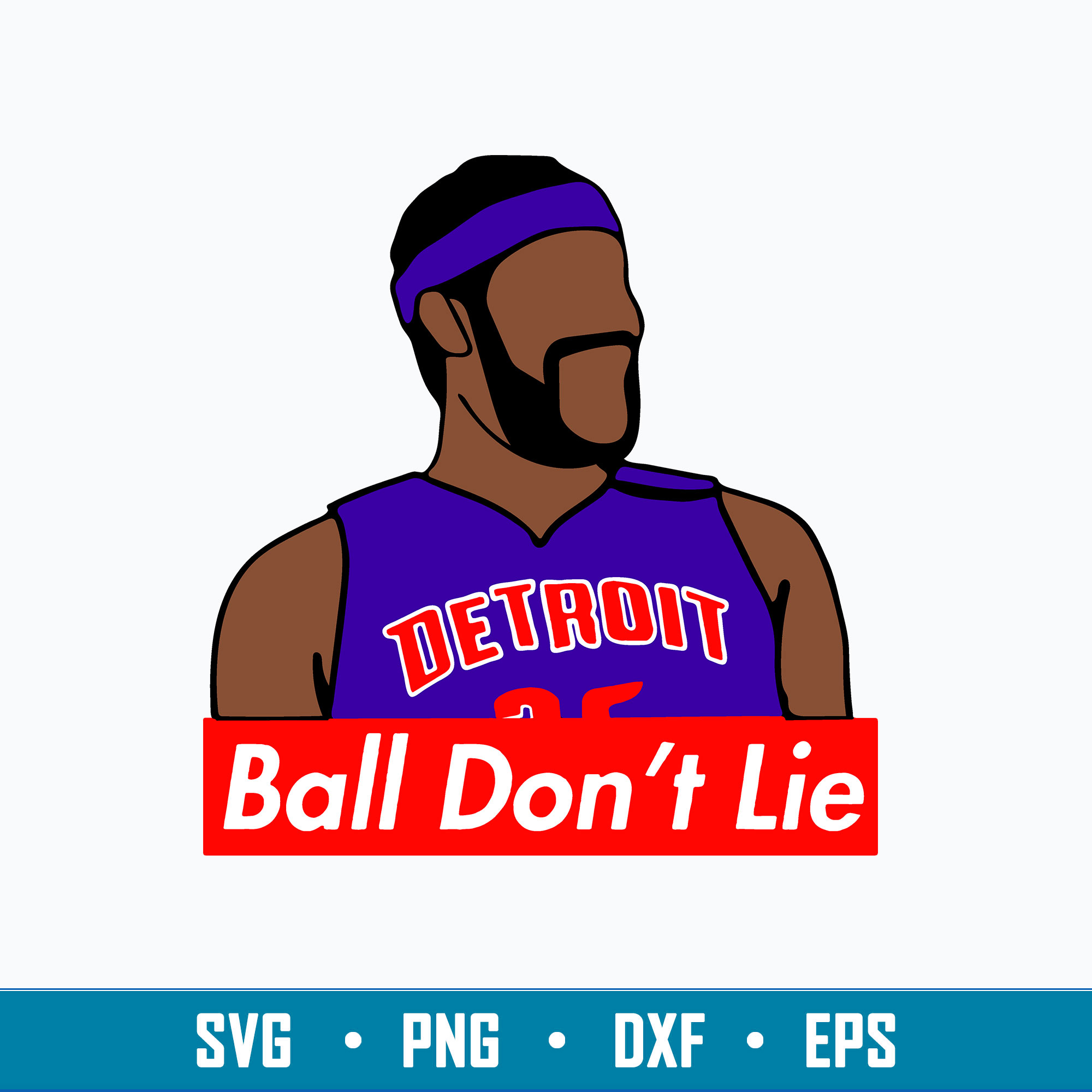 Rasheed Wallace Ball Dont Lie Svg, Baseball Svg, Png Dxf Eps | Inspire Uplift