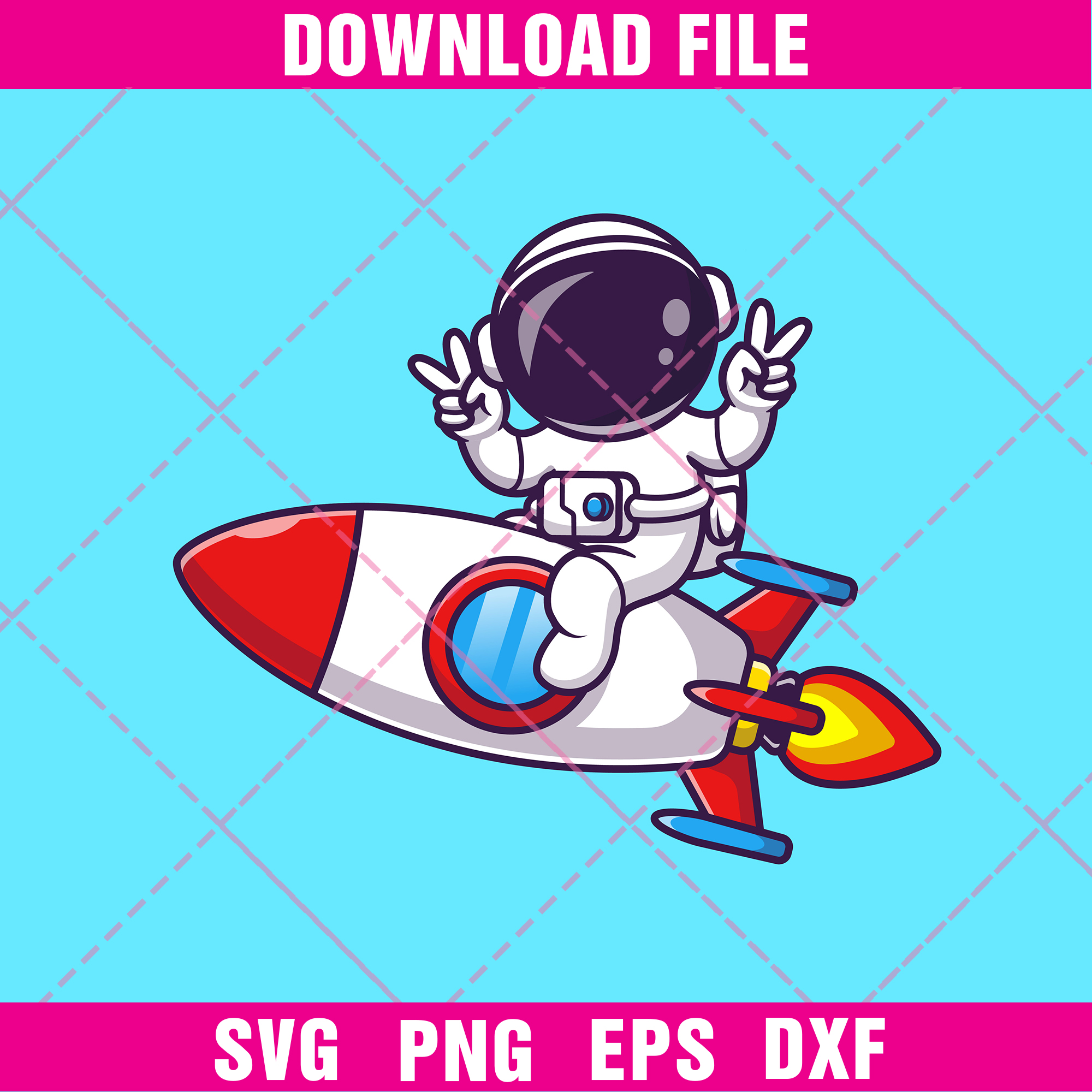 Astronaut Riding Rocket, Cartoon Logo, Astronaut Logo, Rocke | Inspire ...