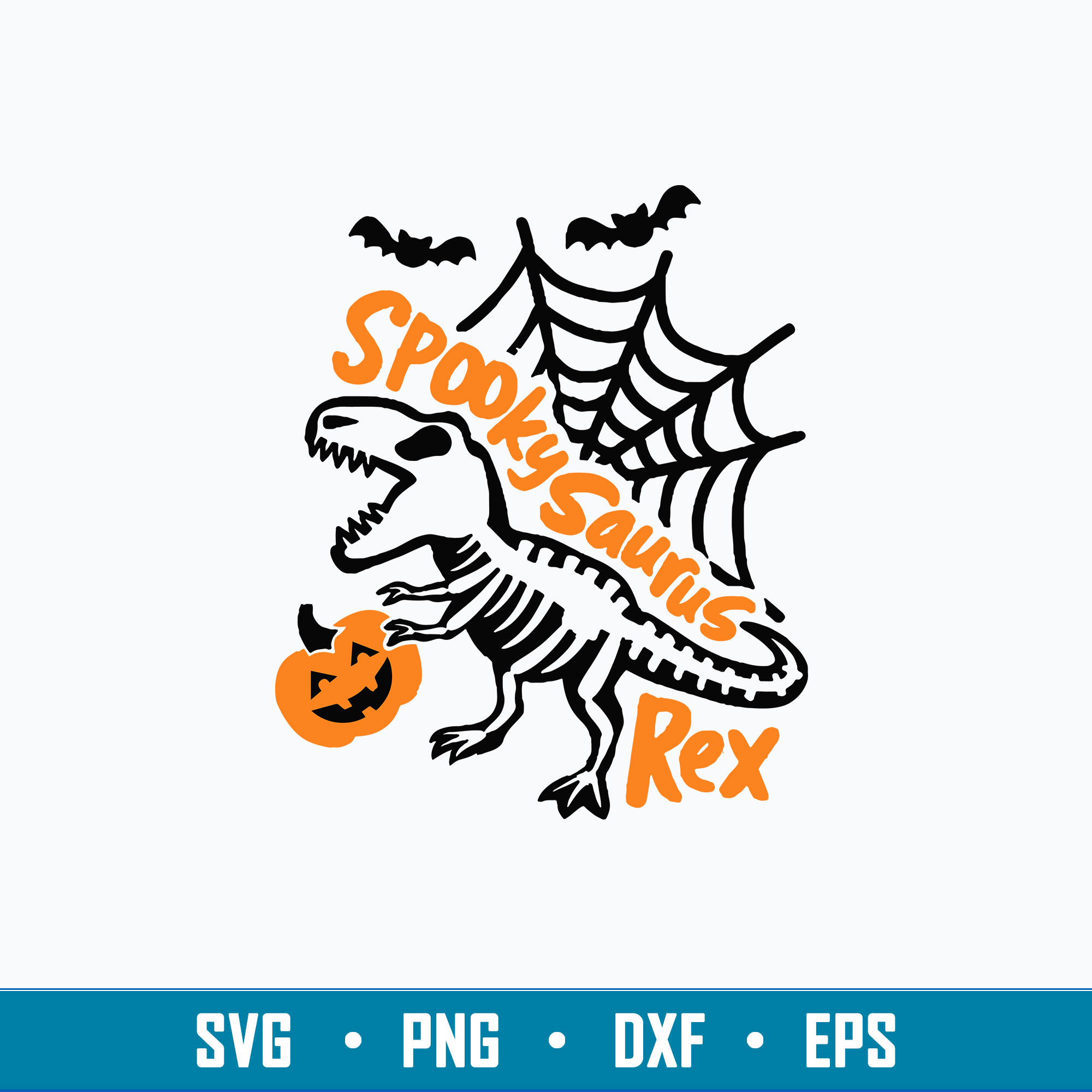 Spooky Dinosaurus Svg, Dinosaurus Halloween Svg, Png Dxf Eps | Inspire ...