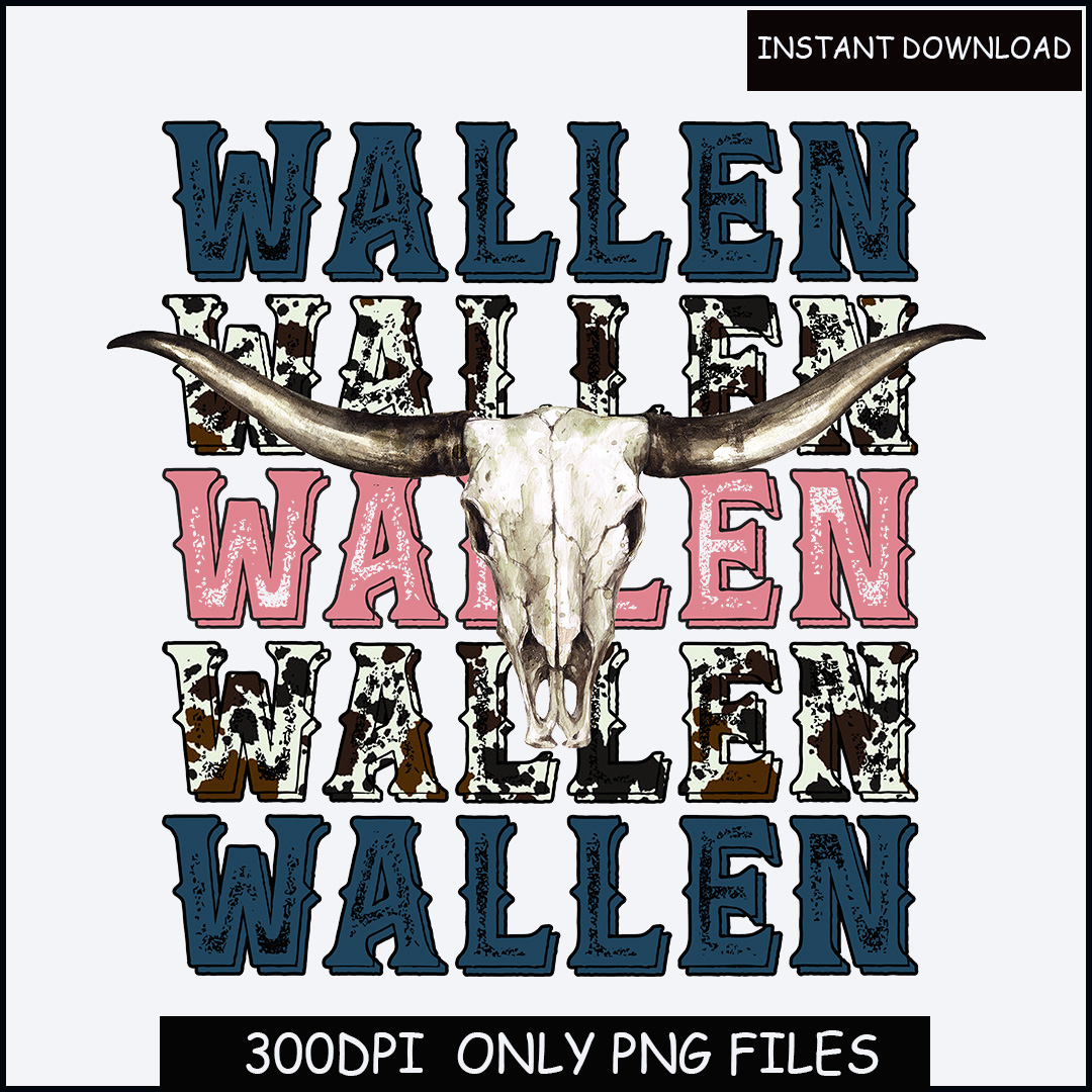 Retro Wallen Bull Skull PNG, Country Western Png, Cowboy Des | Inspire ...