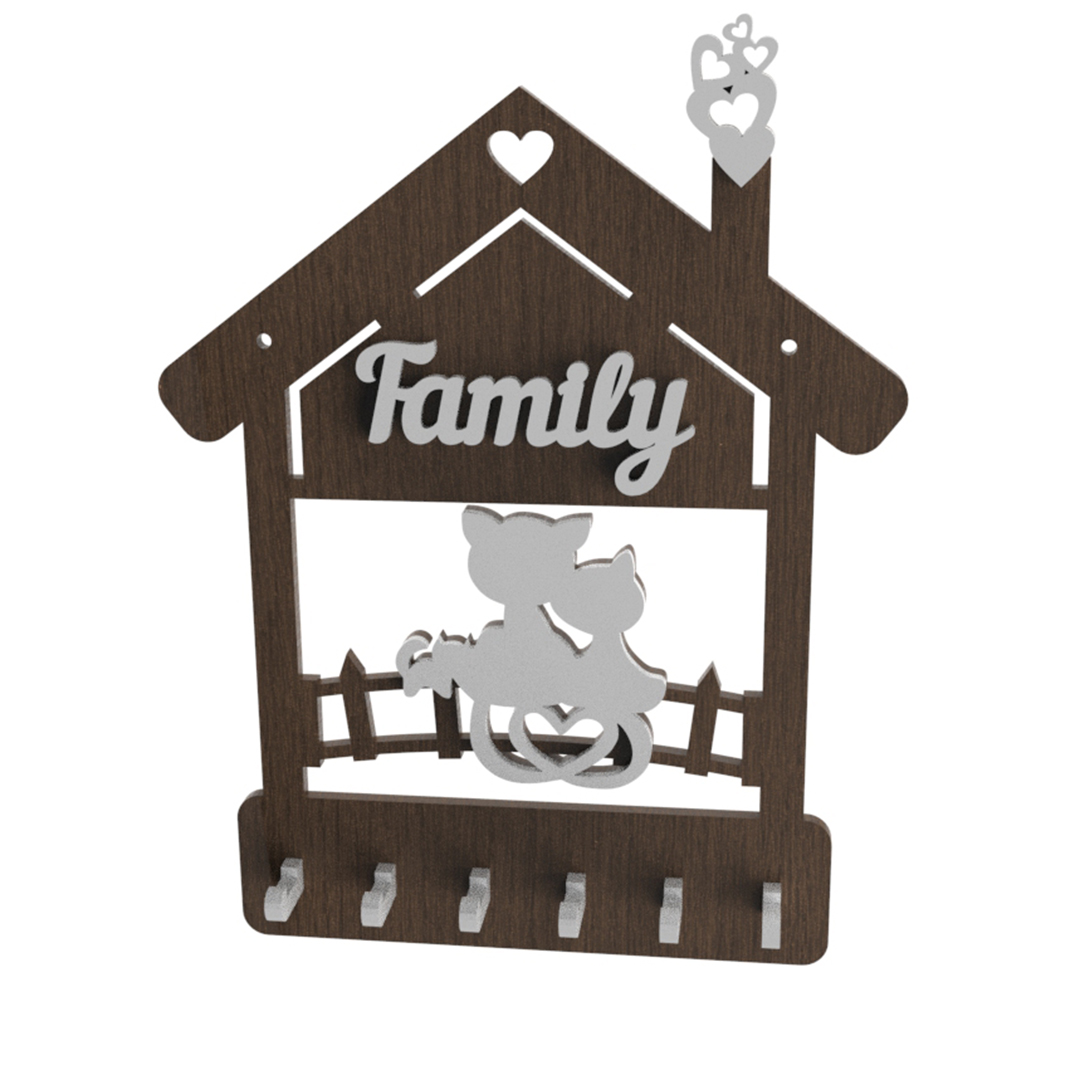 Keychain Layout for laser cutting | Inspire Uplift