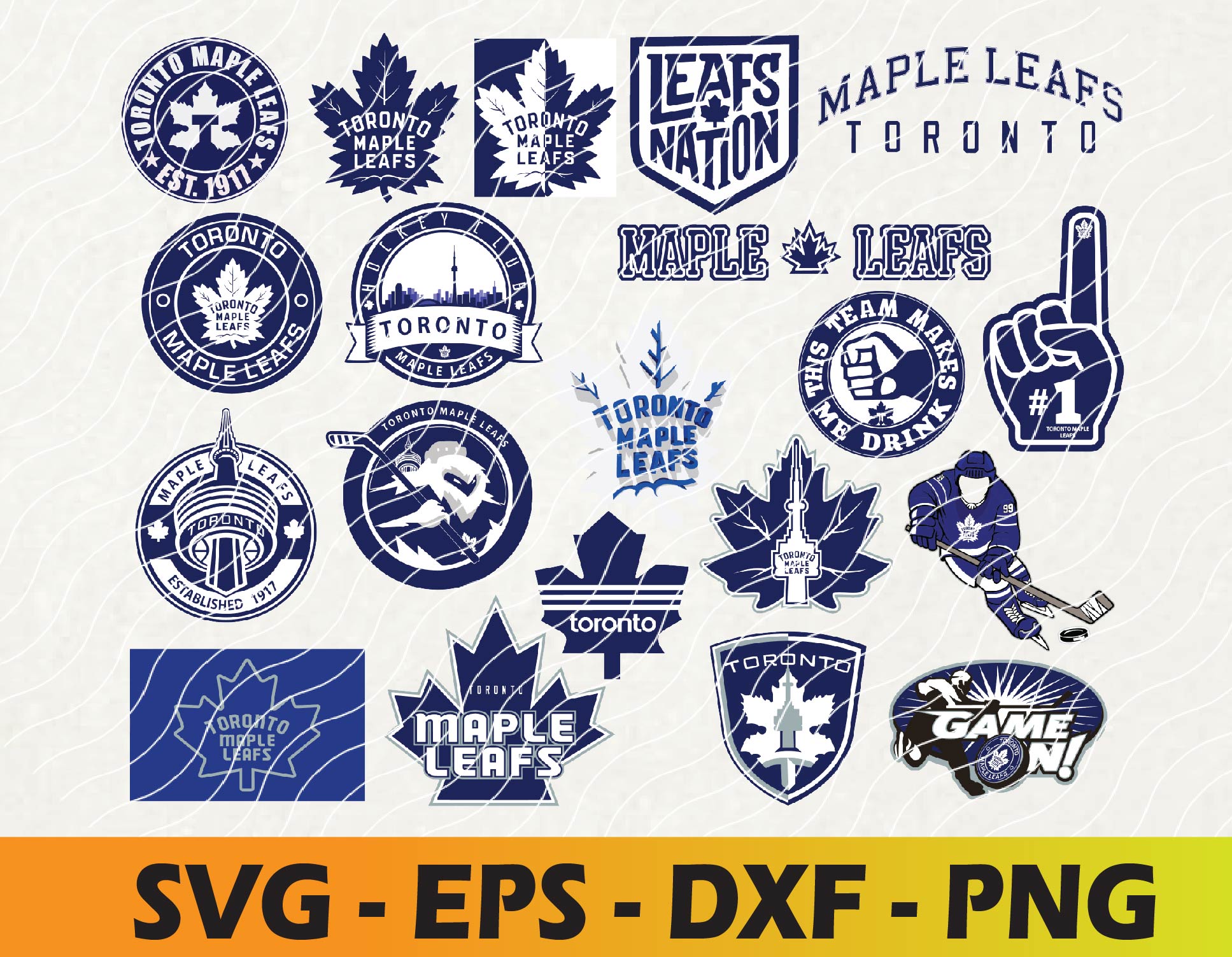 Toronto Maple Leafs logo, bundle logo, svg, png, eps, dxf, | Inspire Uplift