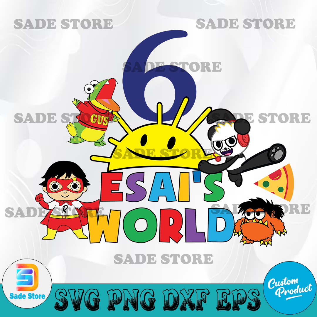 Personalized name And Age svg, Ryan's World Cartoon Characte | Inspire ...