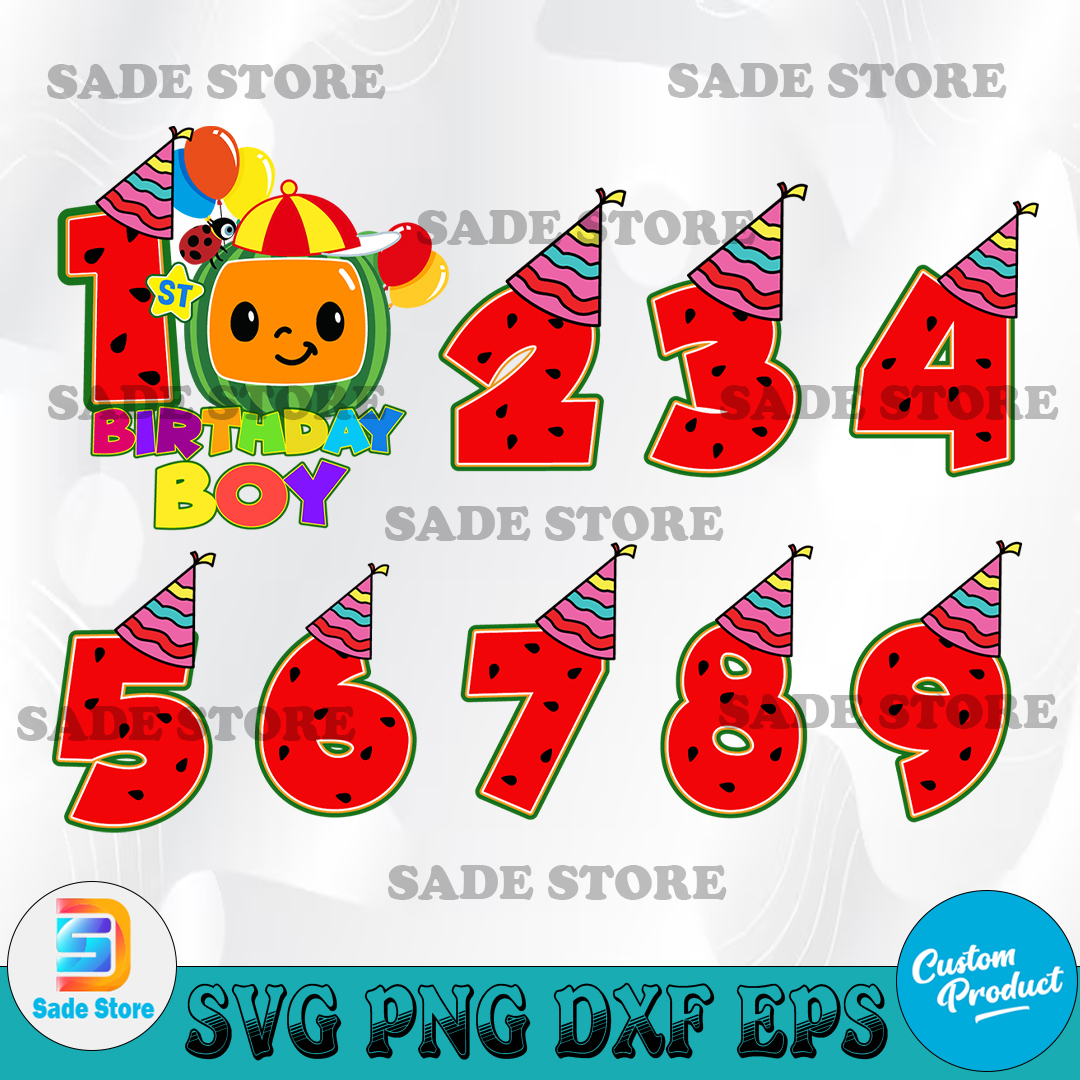 Cartoon Number Bundle, Cartoon Number, Cartoon SVG, Cartoon - Inspire ...