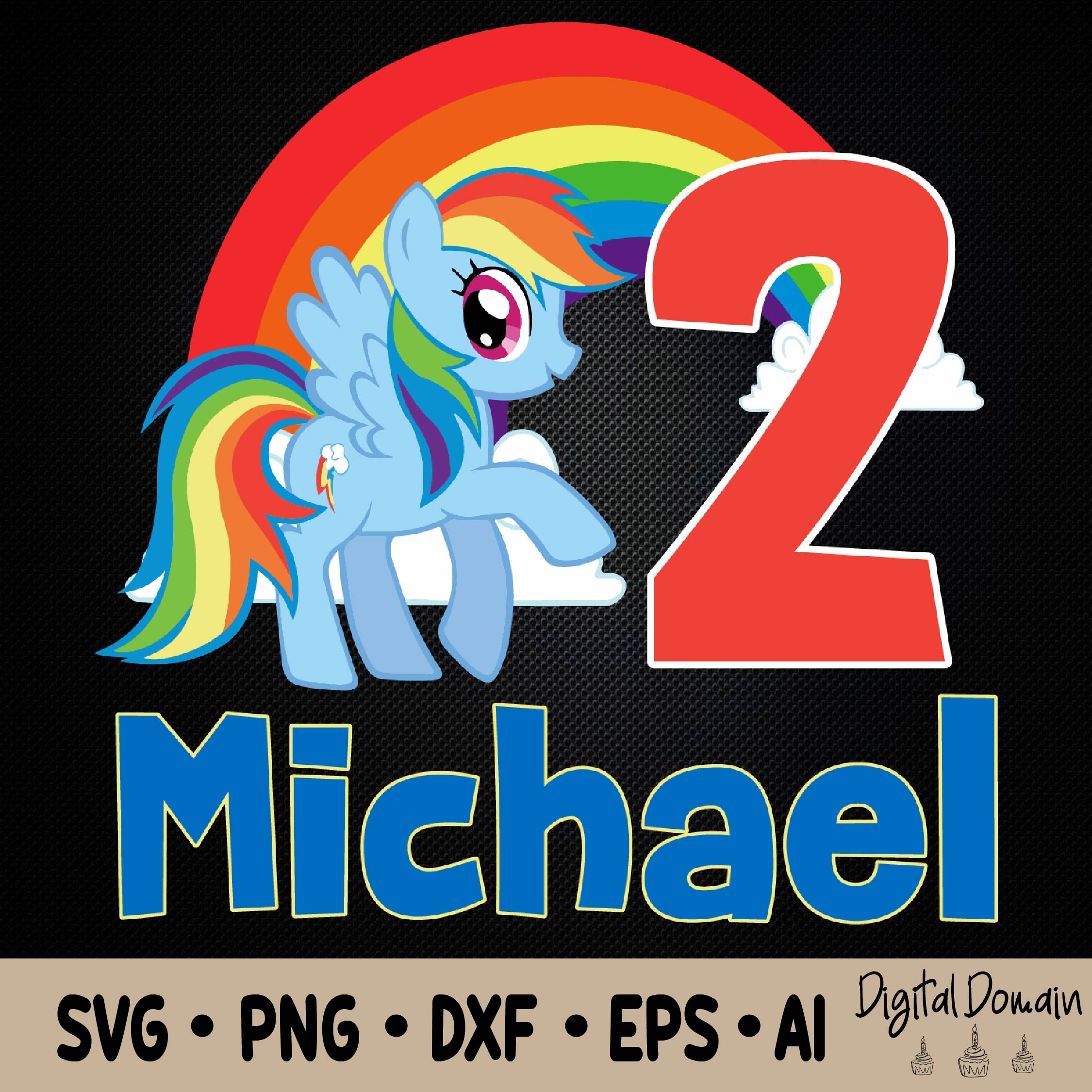 Customized My Little Pony Birthday Girl Svg, My Little Pony | Inspire ...