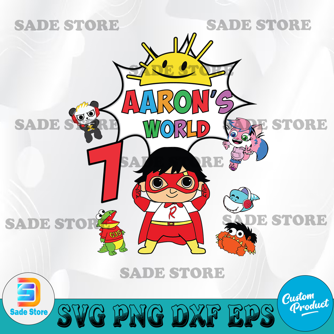 Personalizes name and age Ryan's world svg,Ryan's world car - Inspire ...