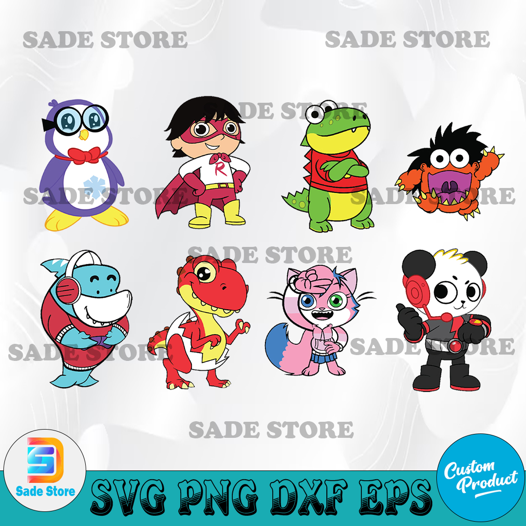 Bundles cartoon Ryan's world svg, Cricut, svg files, File Fo | Inspire ...