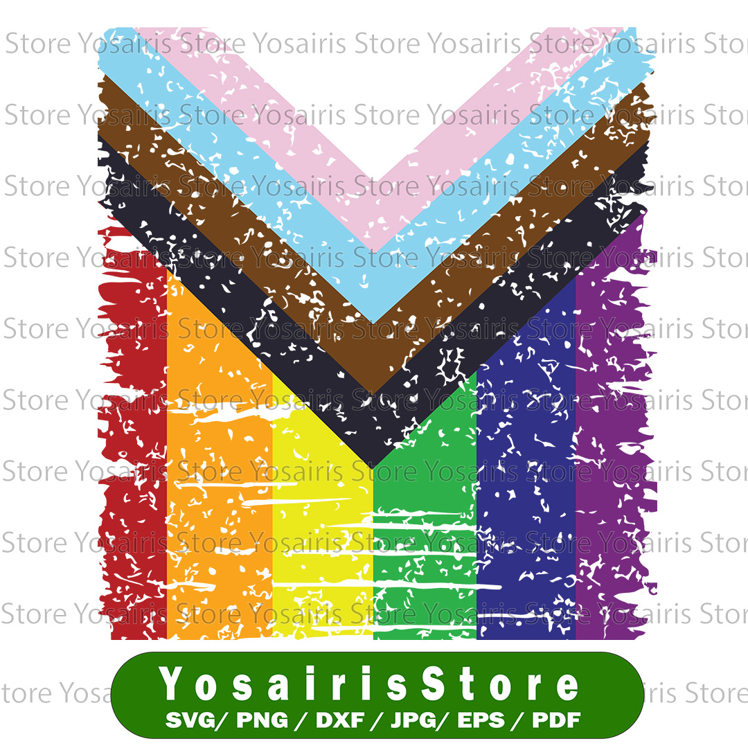 LGBT Pride Month Svg, Pride Flag svg, Progress pride svg, LG - Inspire ...