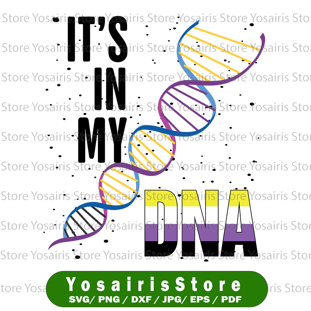 Non Binary DNA Gay Pride Month Svg, Flag LGBTQ Svg Non Binar | Inspire ...