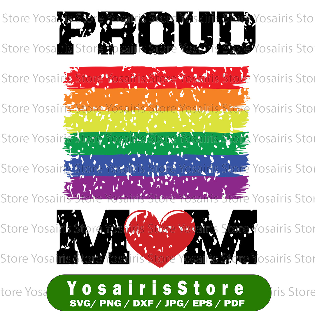 Proud Mom Svg Png, Queer LGBTQ Gay Pride Month Svg Png, Rain - Inspire ...