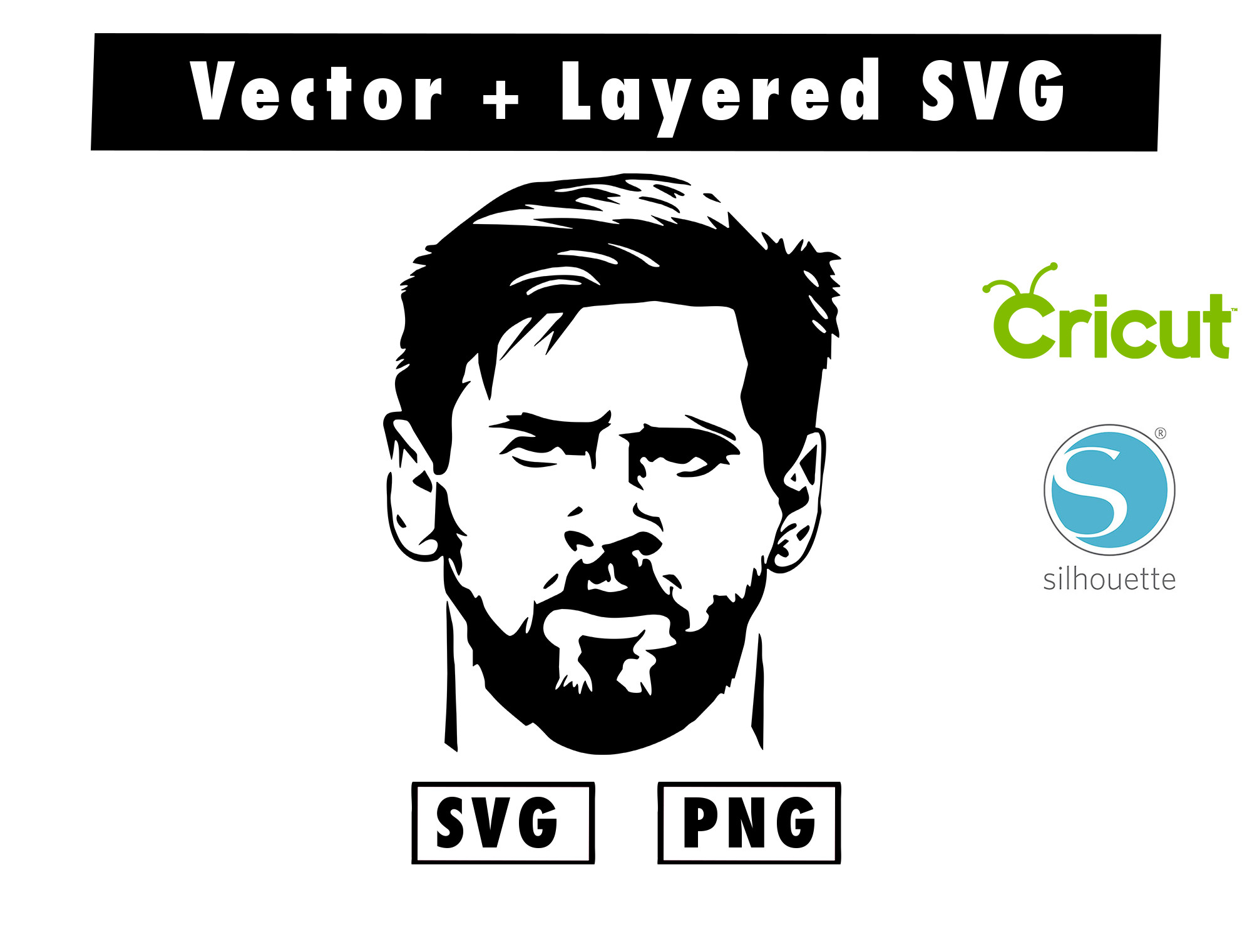 Player Lionel Messi svg, png files for cricut machine , anim | Inspire ...