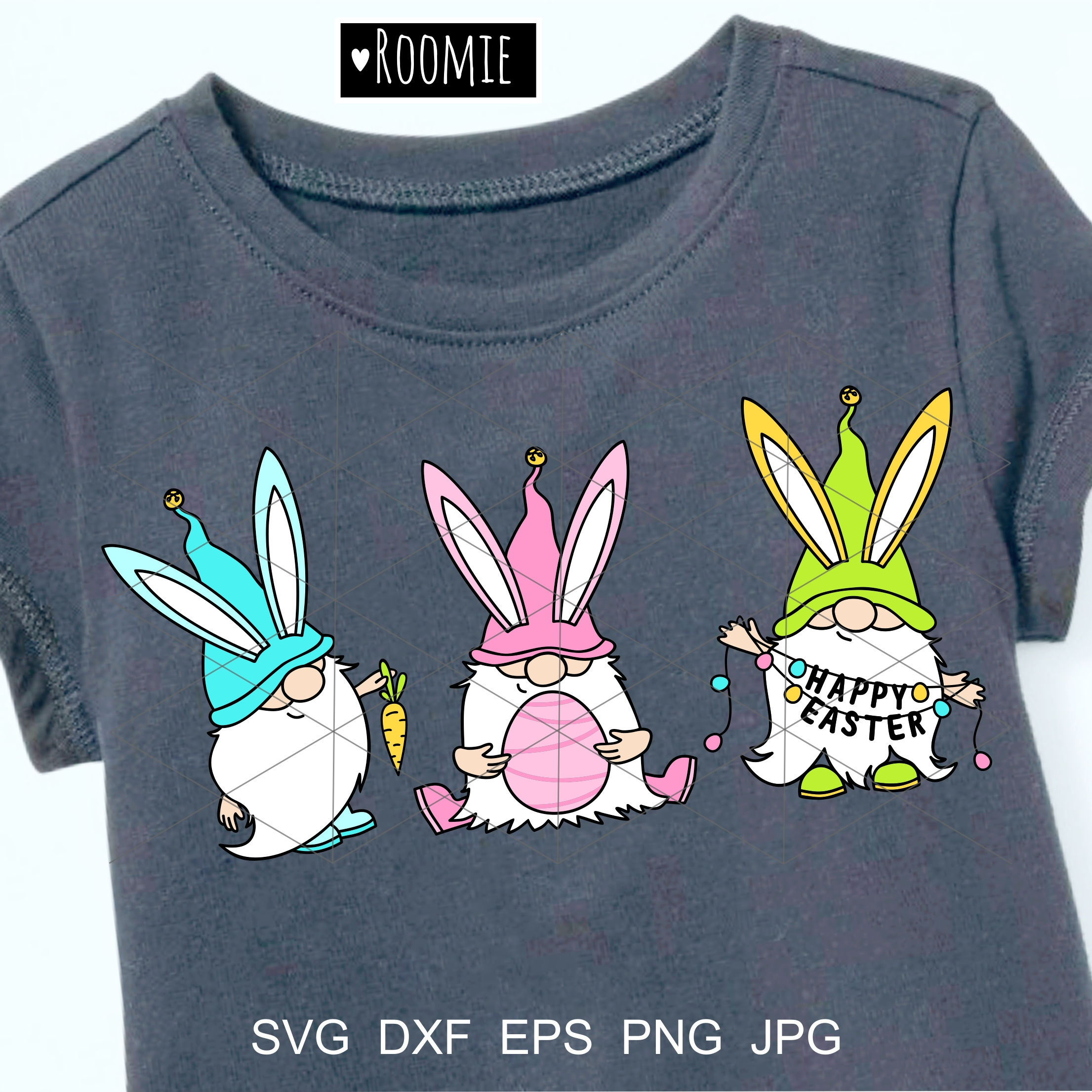 Easter Gnomes Bunny Svg, Easter Svg, Happy Easter Clipart, E - Inspire ...