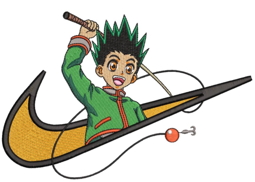 Freecss Gon Embroidery Design File, Hunter x Hunter Anime Em - Inspire ...