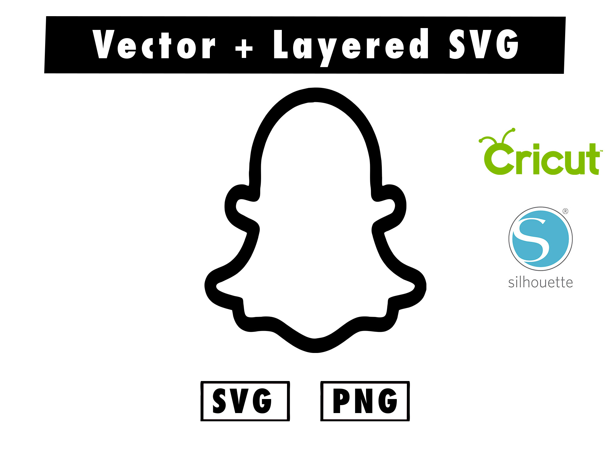 snapchat icon svg, png files for cricut machine , anime svg | Inspire ...