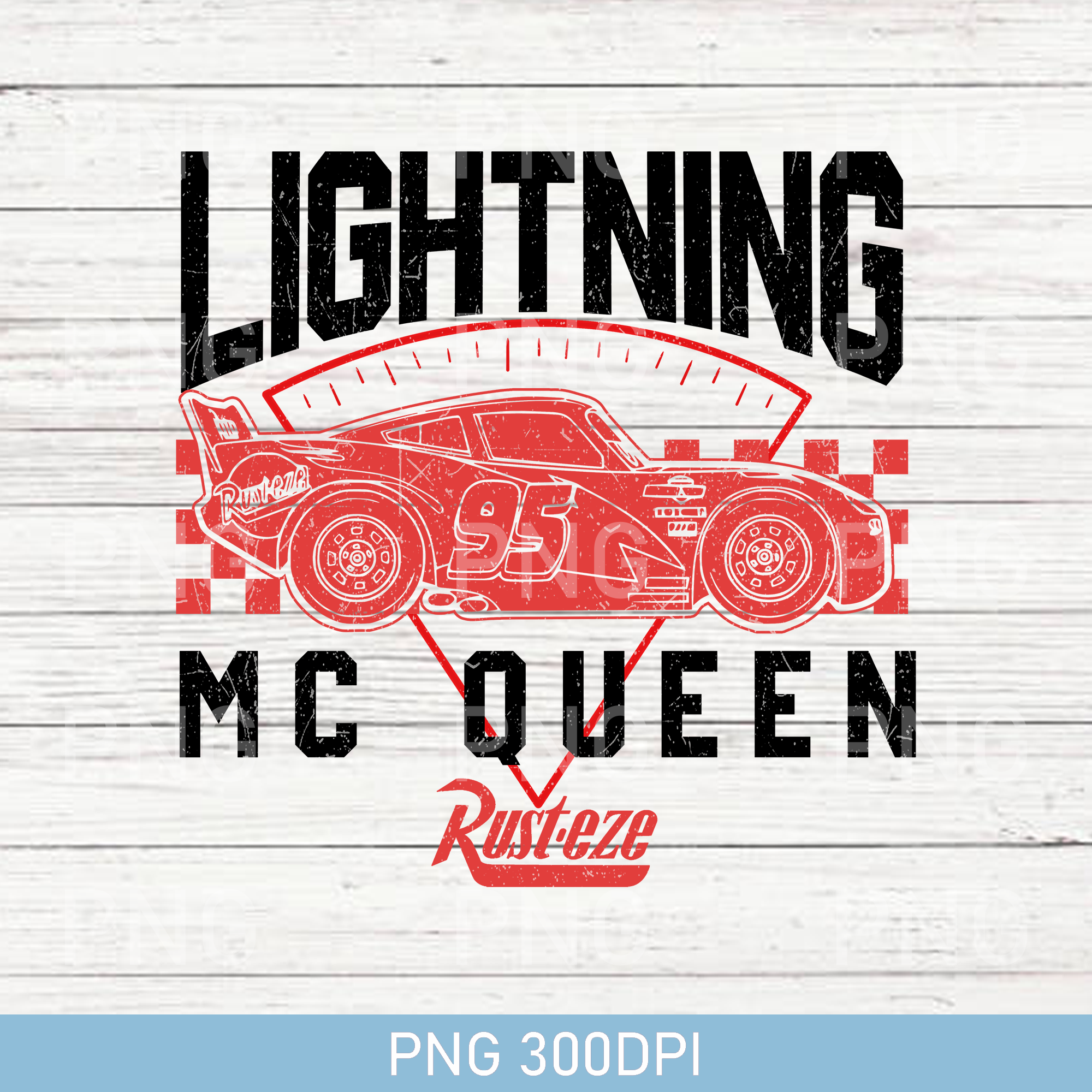 Vintage Lightning McQueen PNG, Retro Disney Cars PNG, Pixar | Inspire ...