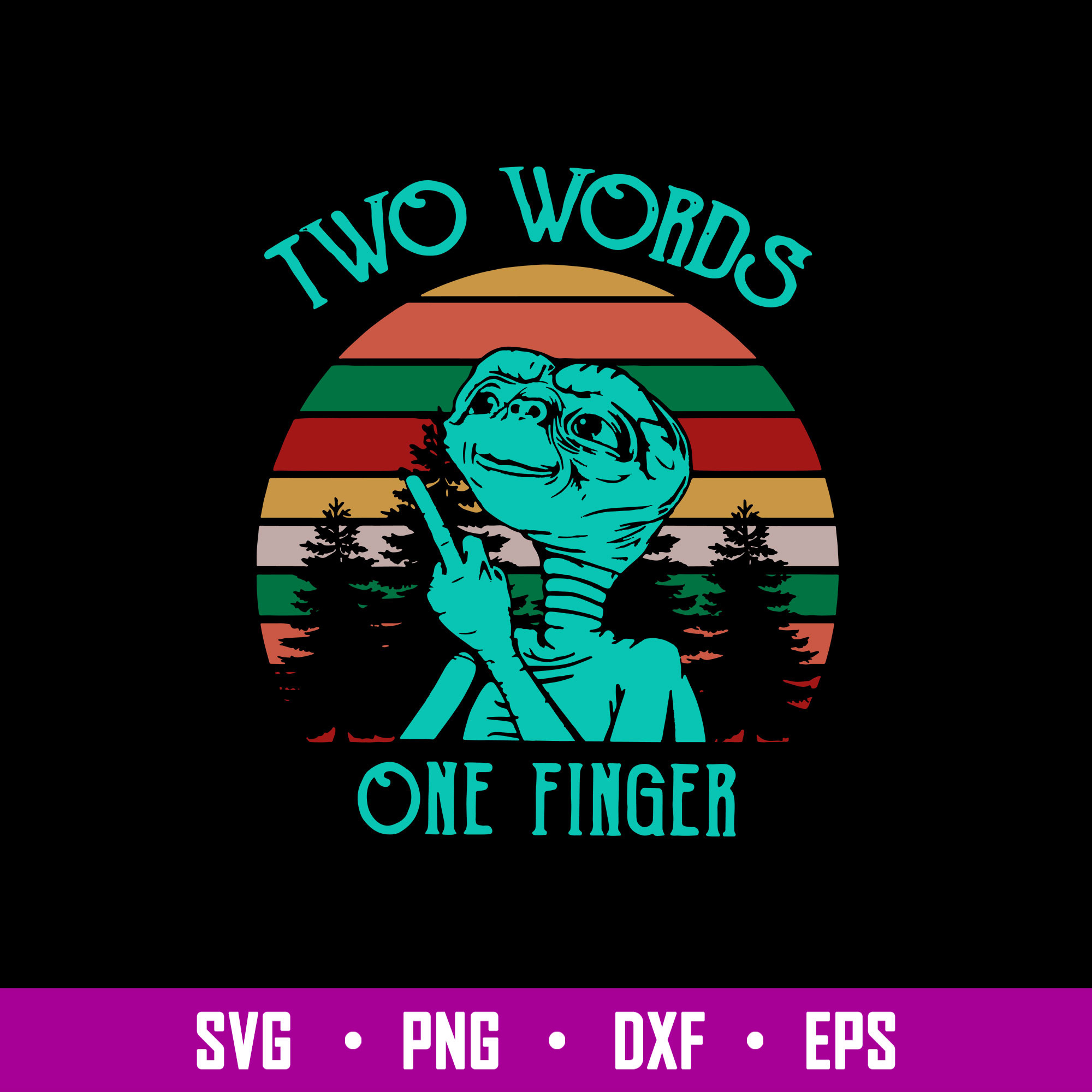 Alien Middle Finger Svg, Two Words On Finger Svg, Ufo Alien | Inspire ...