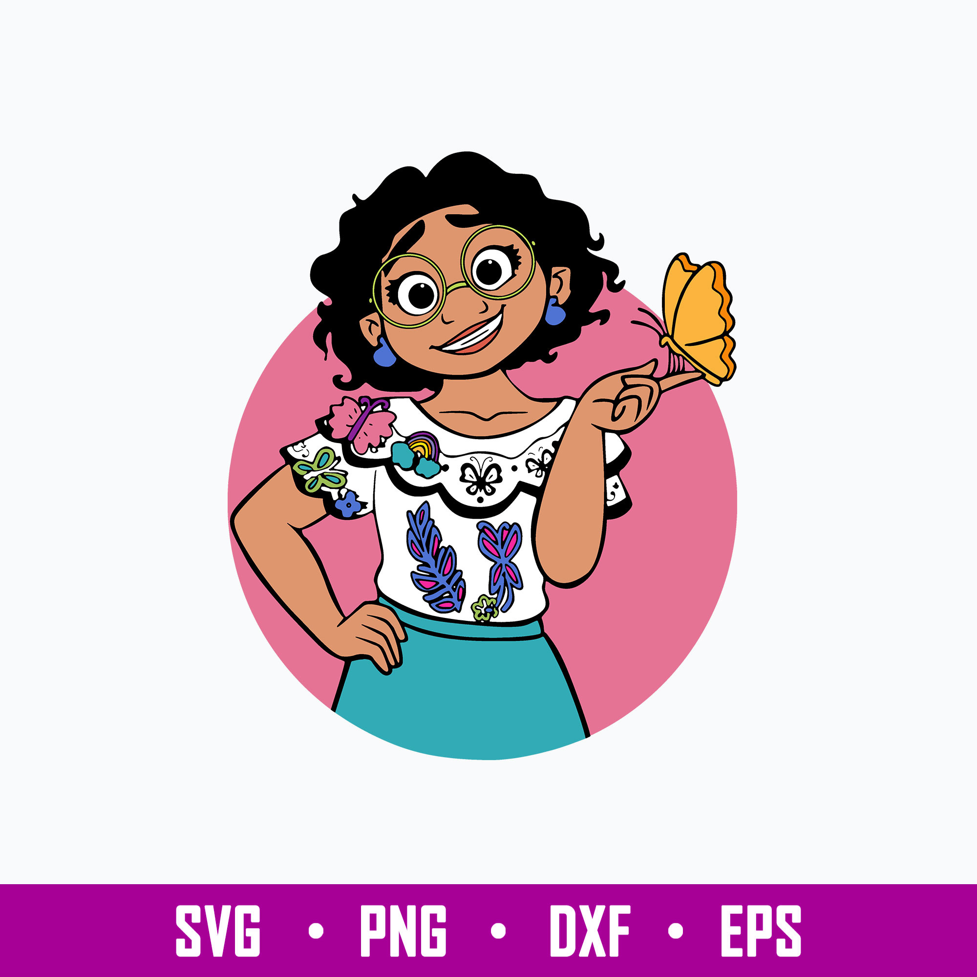 Mirabel Madrigal Encanto Svg, Encanto Characters Svg, Disney | Inspire ...