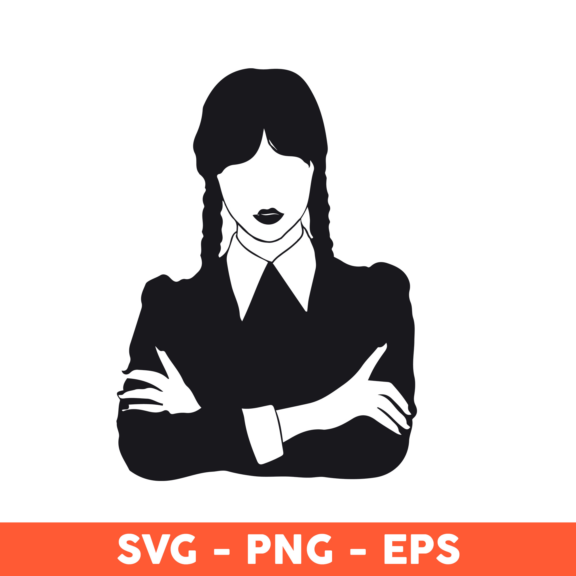 Wednesday Addams Svg, Wednesday Addams Png Design, Addams Fa | Inspire ...