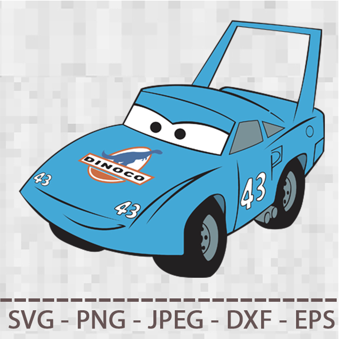 Cars 3 Dinoco SVG PNG JPEG DXF Digital for Silhouette St | Inspire Uplift