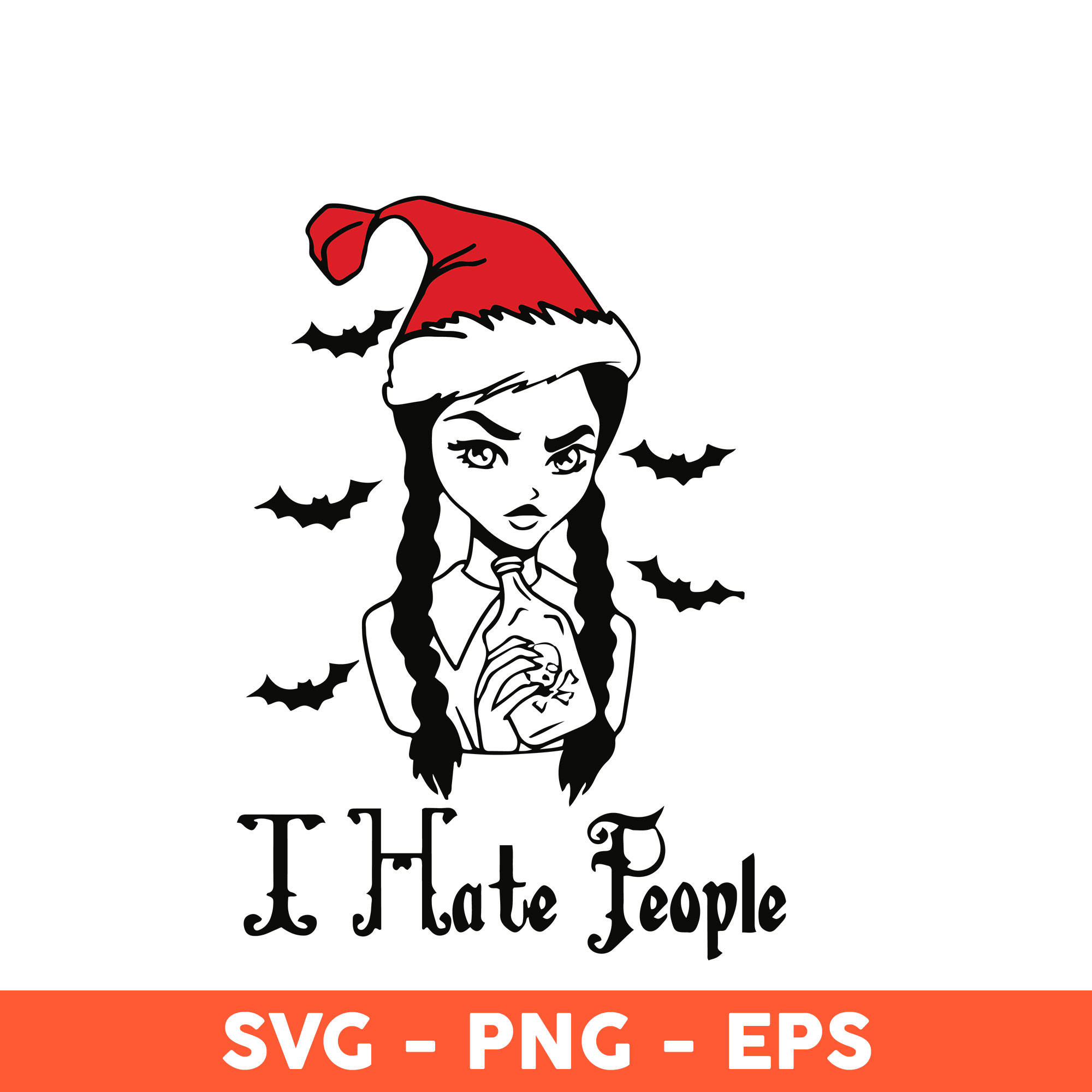 I Hate People Svg, I Hate Everything Svg, Funny Svg, Hallowe - Inspire ...