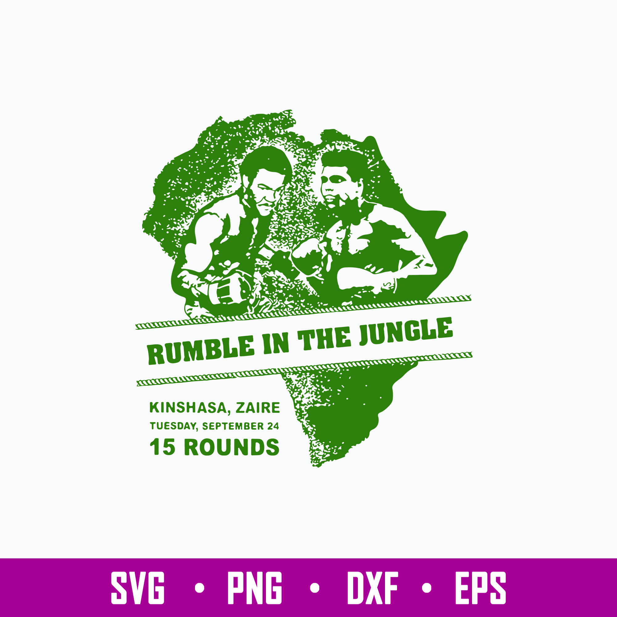 Muhammad Ali Svg Rumble In The Jungle Poster Ali Vs Foreman Inspire Uplift