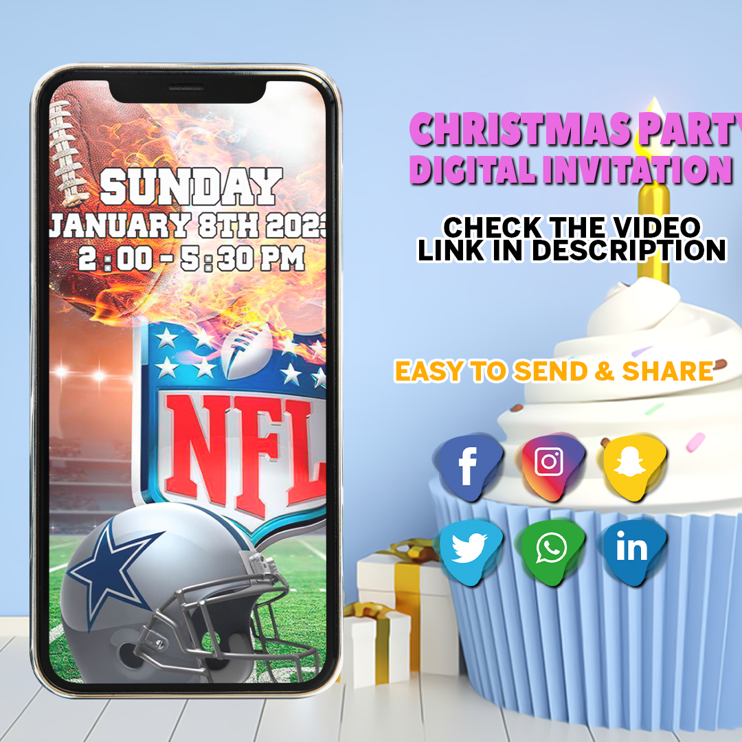 Video Birthday Invitation, Birthday Video invitation, Party | Inspire ...