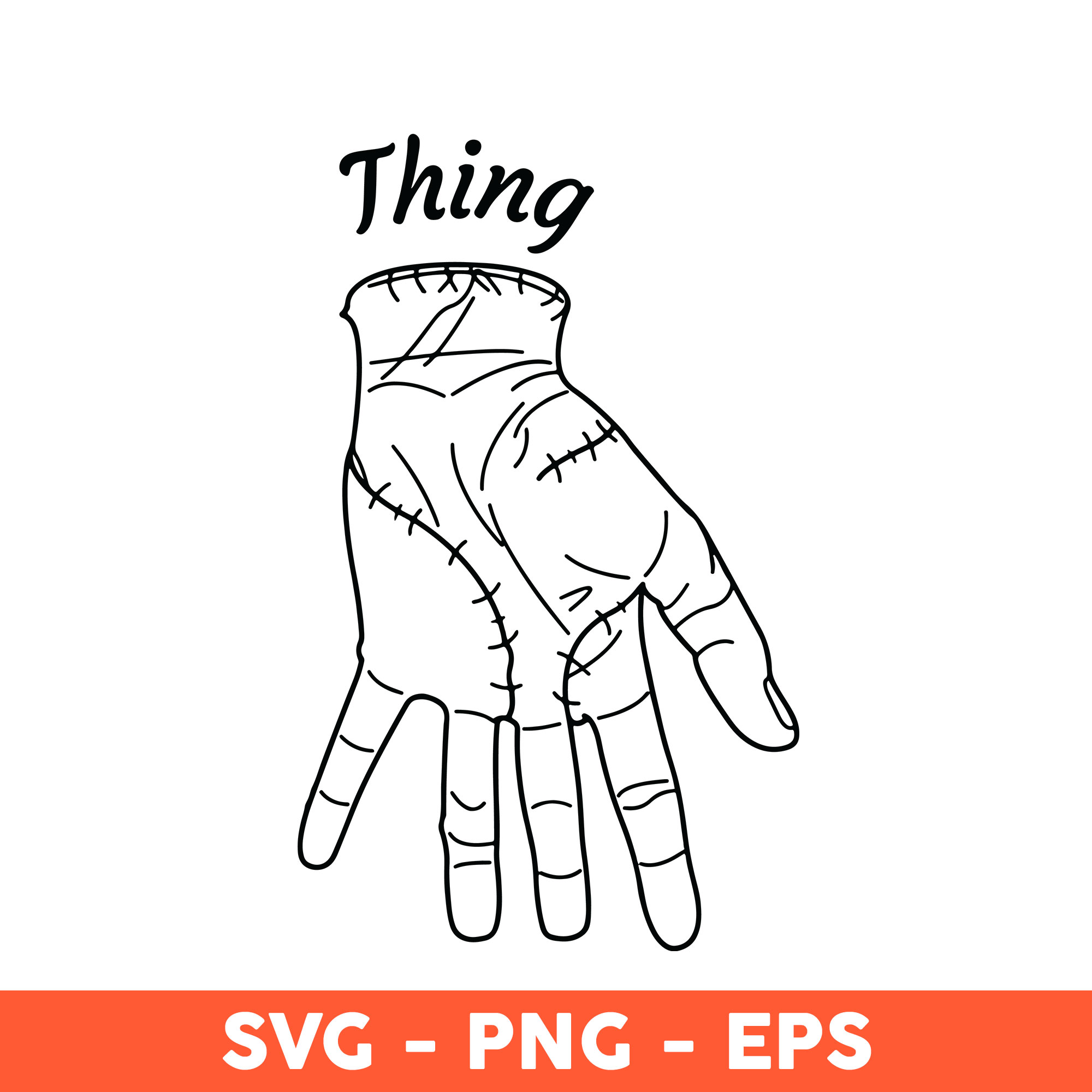 Thing svg, Thing Wednesday Addams, Layered Svg Digital Downl | Inspire ...