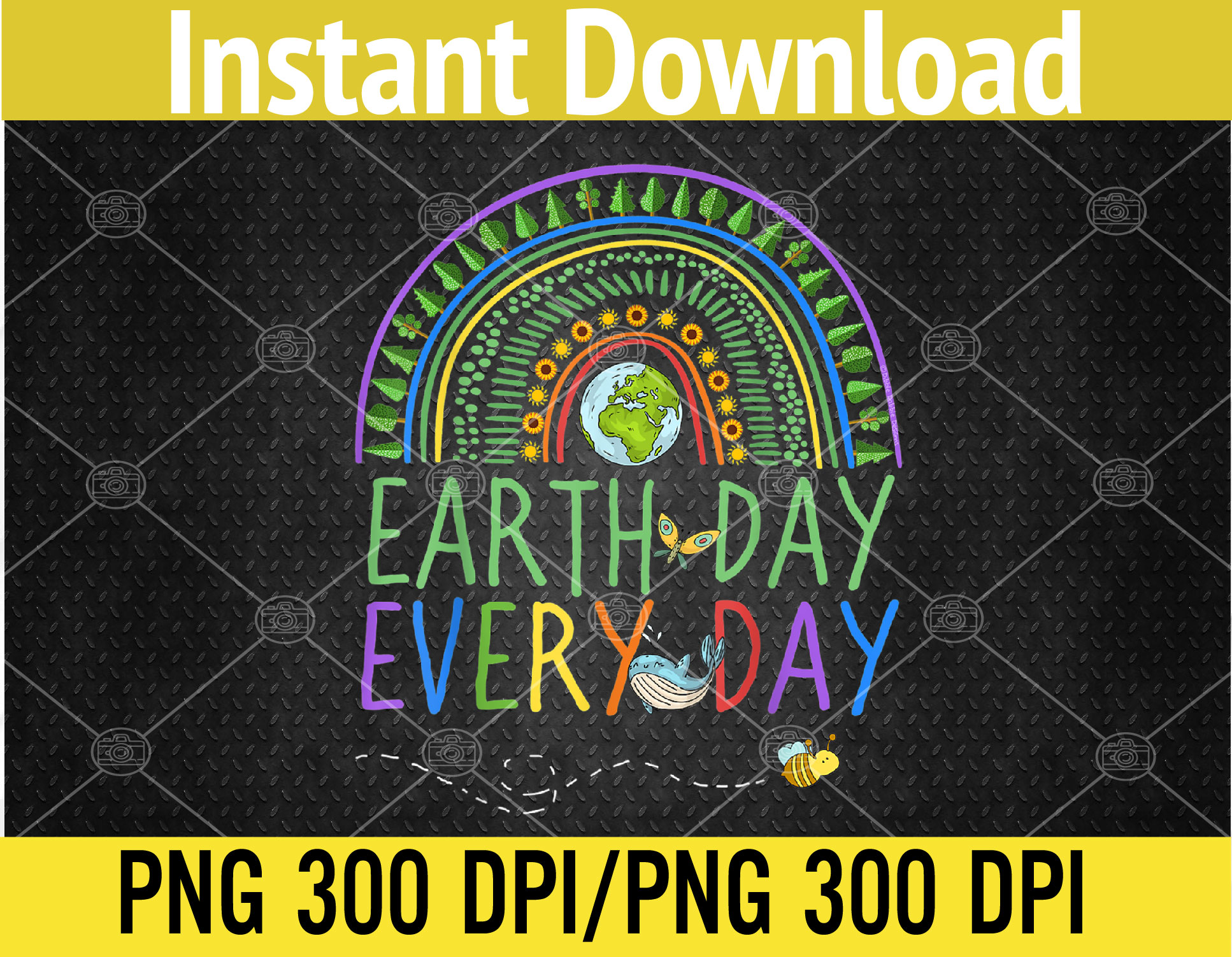 Pretty Earth Day Every Day Rainbow with Trees Earth Day PNG, | Inspire ...
