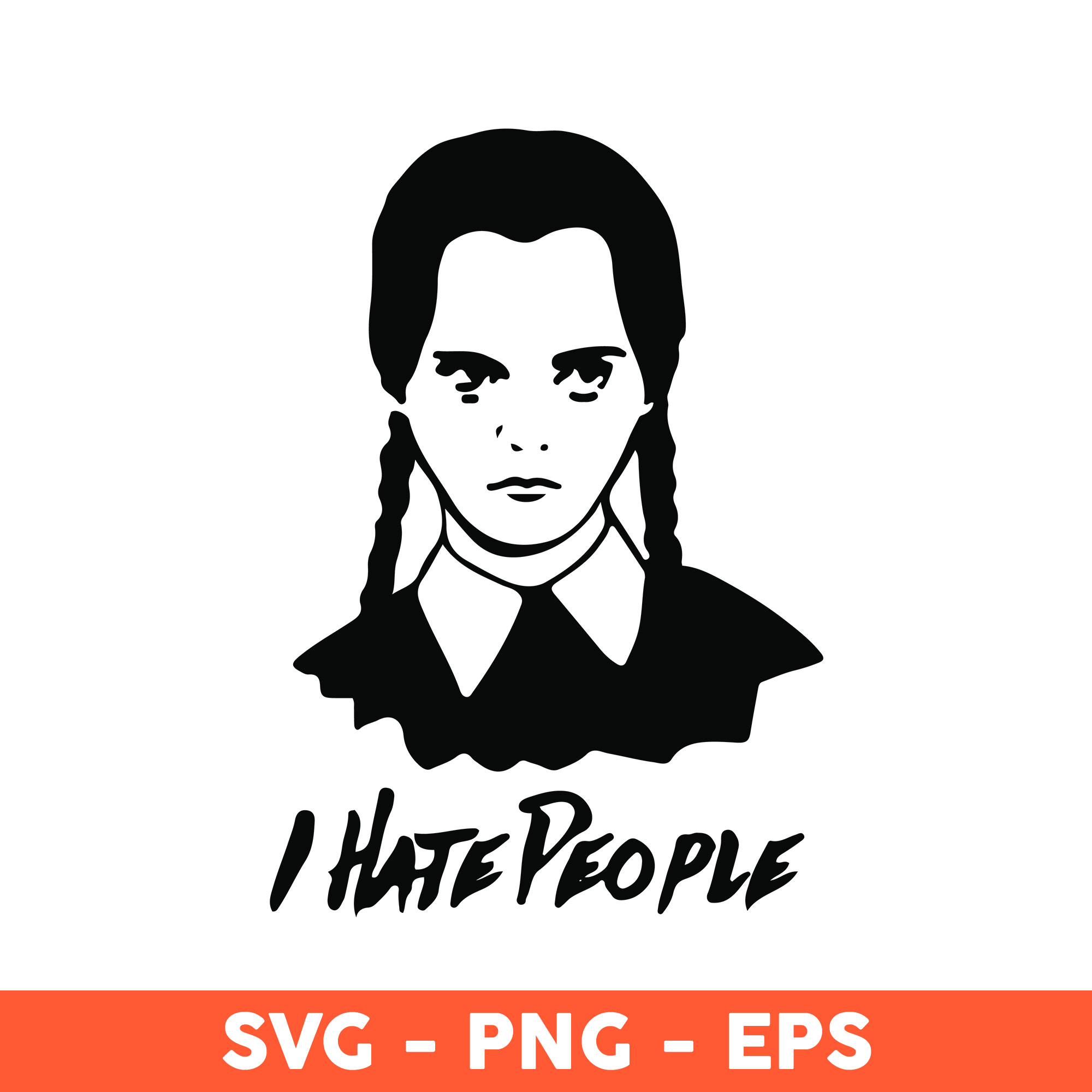 I Hate People Svg, I Hate People, Wednesday Svg, Wednesday A - Inspire ...