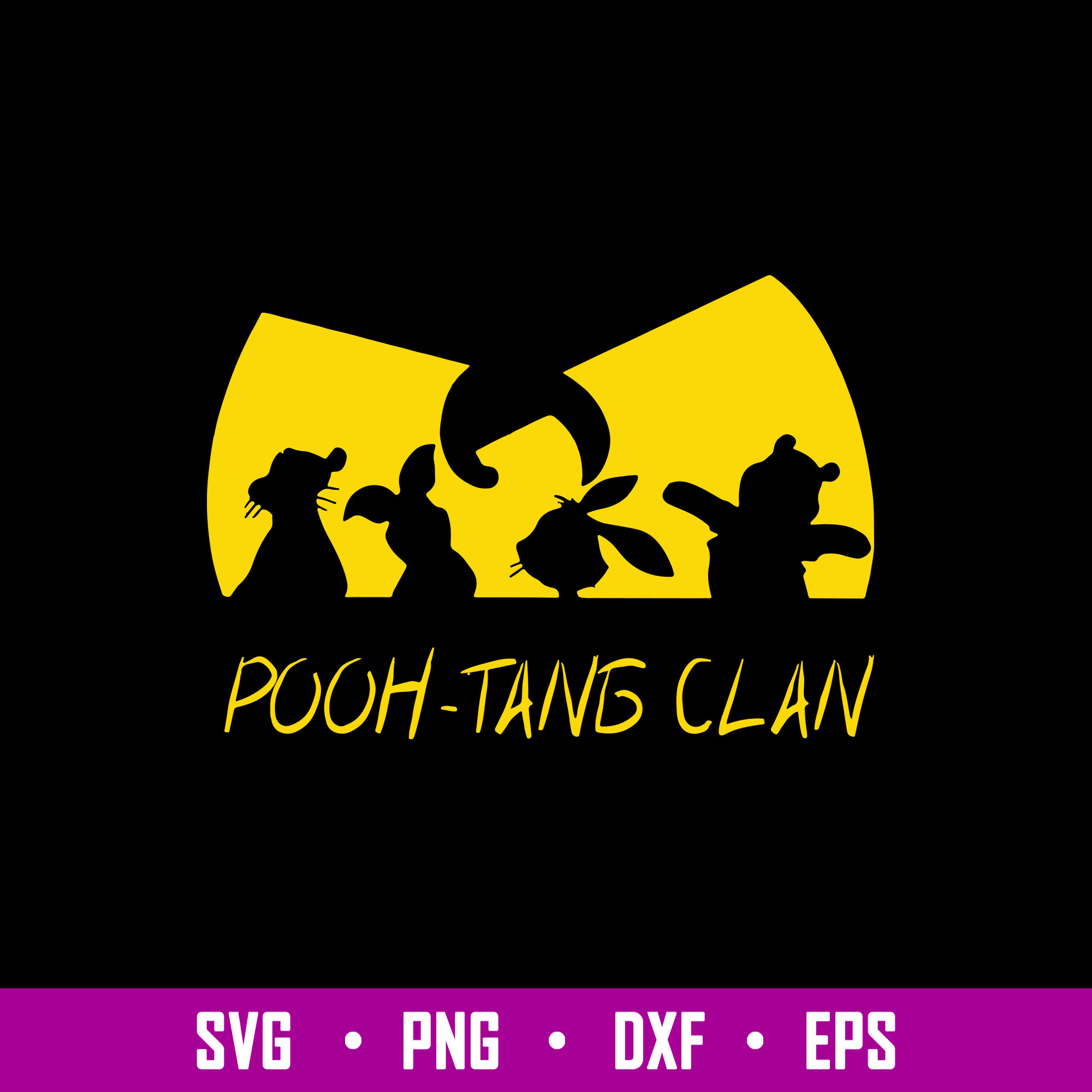 Pooh Tang Clan Svg, Winie The Pooh Svg, Cartoon Svg, Png Dxf | Inspire ...