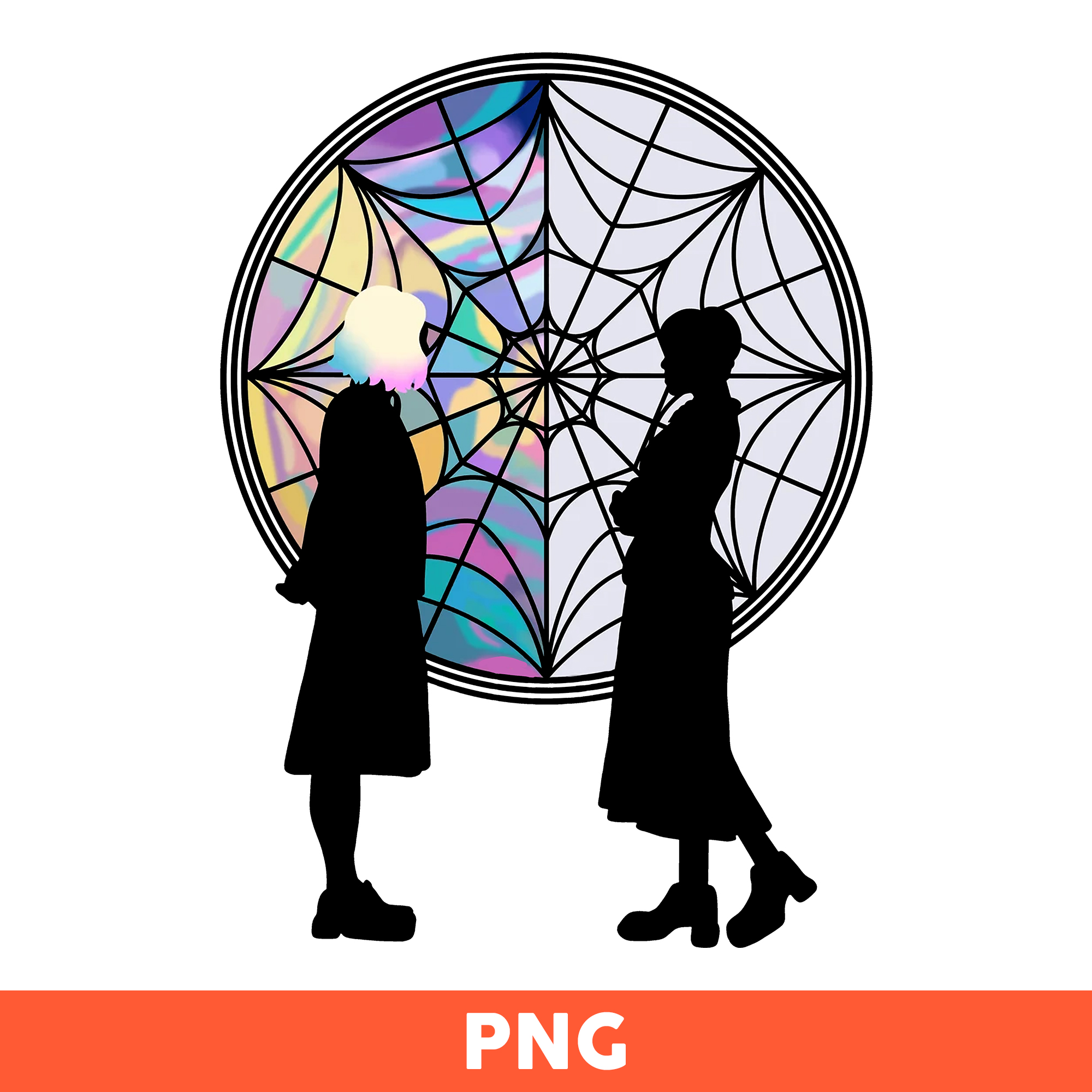 Enid and Wednesday, Split Window, Wednesday Addams Png, Adda - Inspire ...
