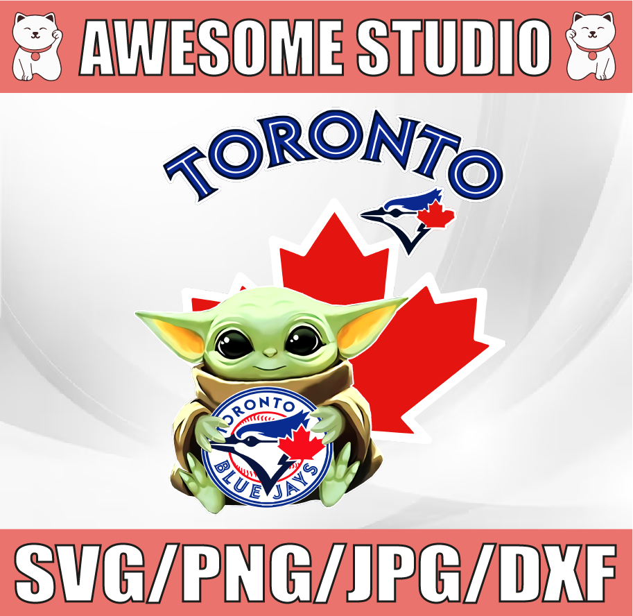 Baby Yoda with Toronto Blue Jays Baseball PNG, Baby Yoda ML - Inspire ...