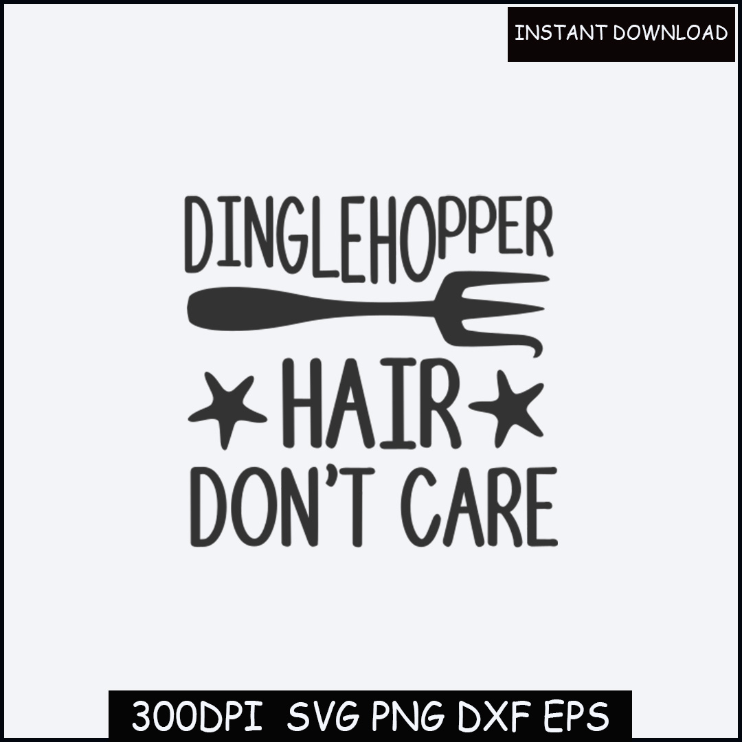 Dinglehopper Hair SVG and PNG Set | Inspire Uplift
