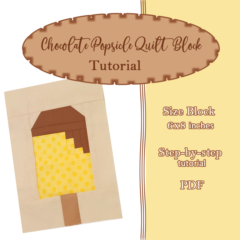 Chocolate Popsicle Quilt Block Sewing Tutorial, Step-by-Step | Inspire ...