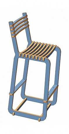 Digital Template Cnc Router Files Cnc Bar Stool Files for Wo | Inspire ...