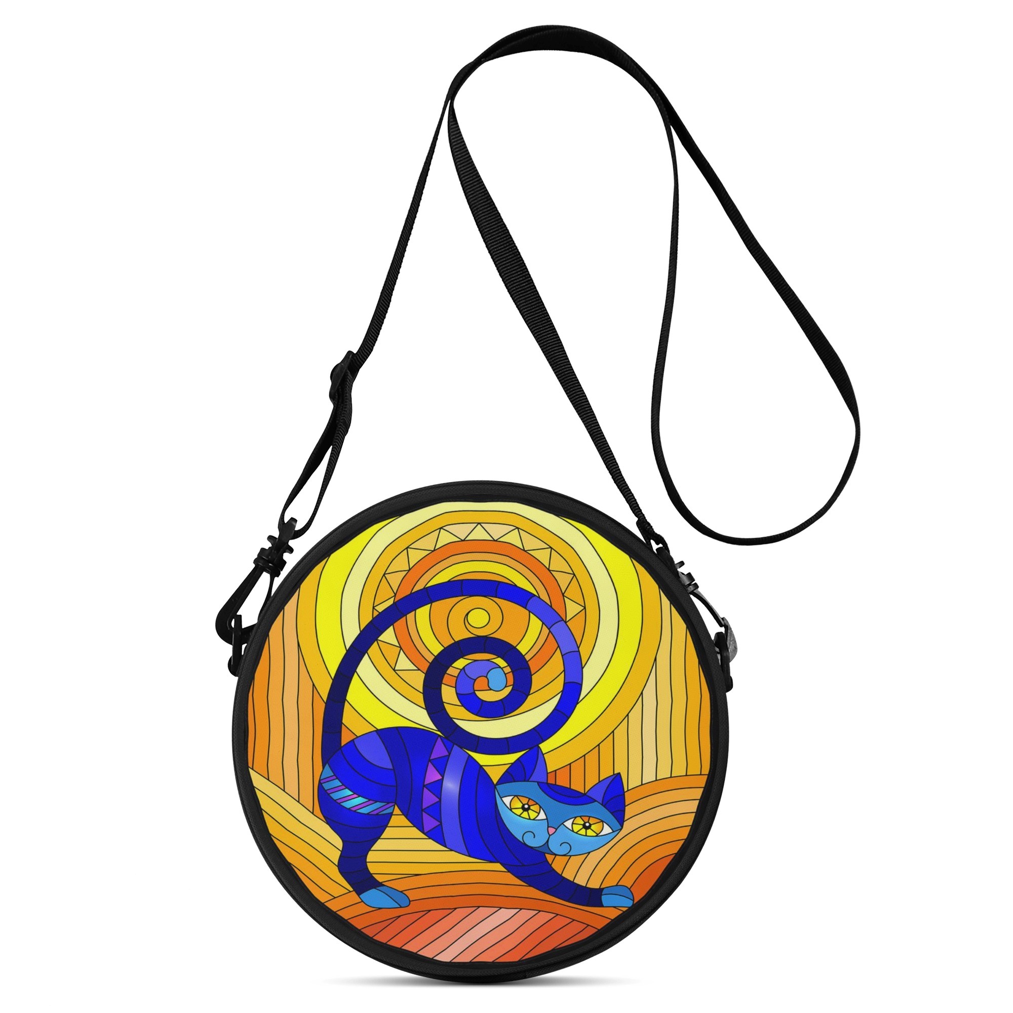 Round Satchel Bags Single zippered round closure and adjusta - Inspire ...